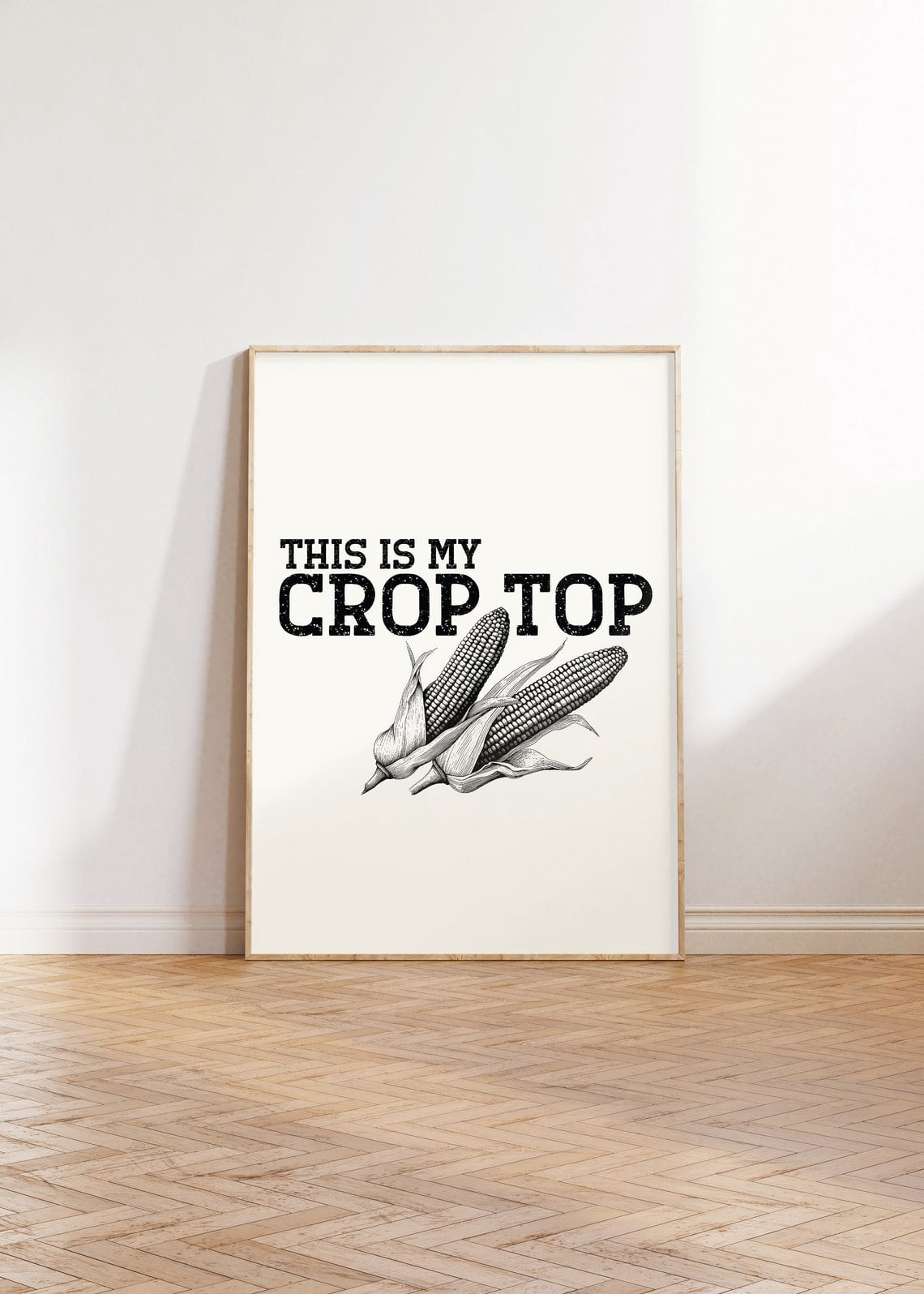 This Is My Crop Top Corn, Modern Farmhouse Wall Art, Country Life ...