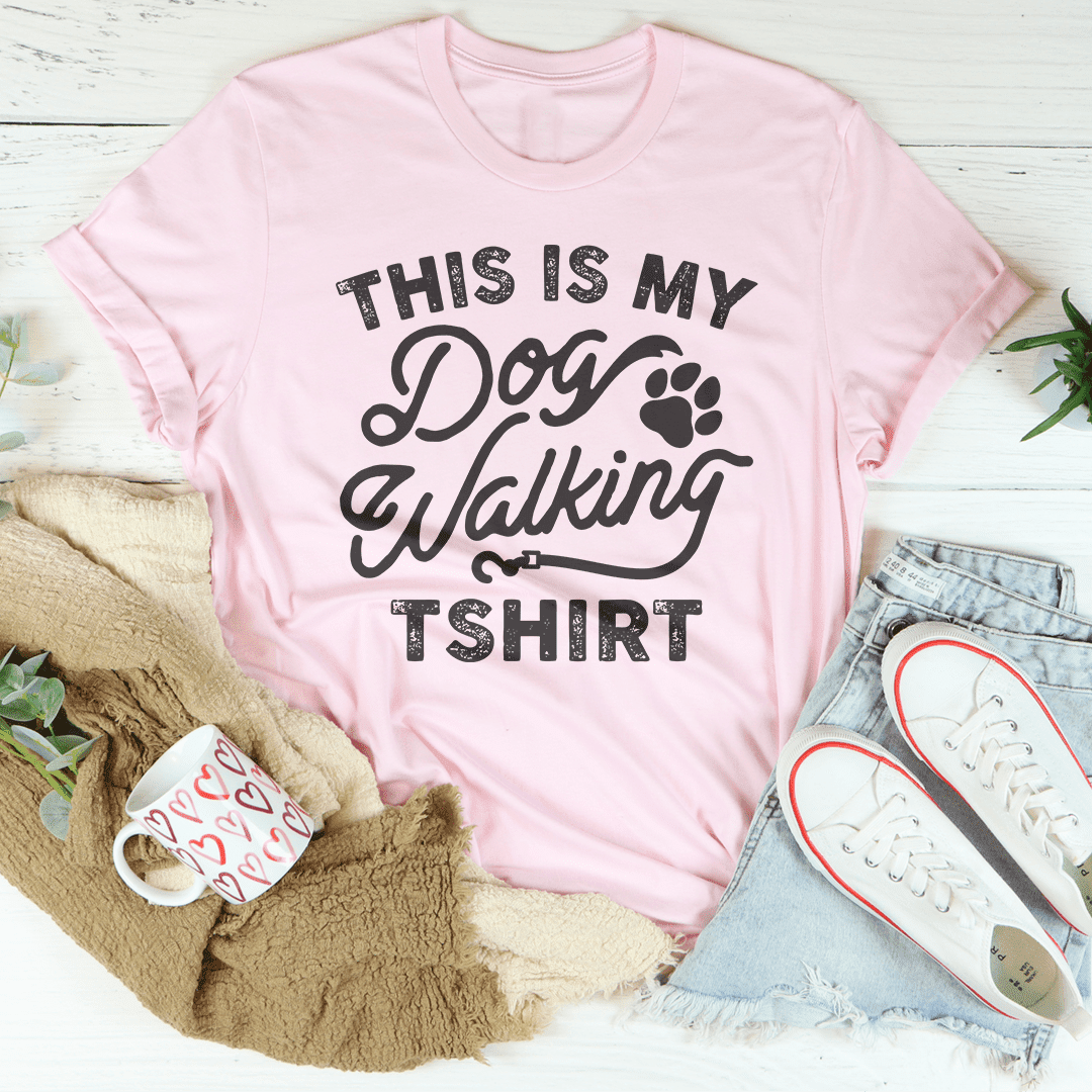 This Is My Dog Walking Tshirt Tee Mauve S Peachy Sunday T-Shirt ...