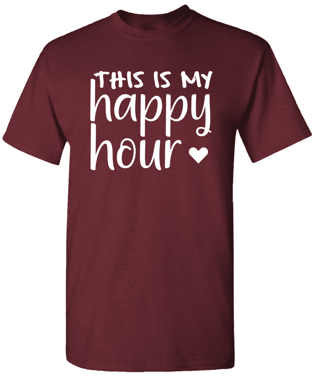 This Is My Happy Hour - Graphic Fitness T-Shirt Fitness T-Shirt Gym T ...