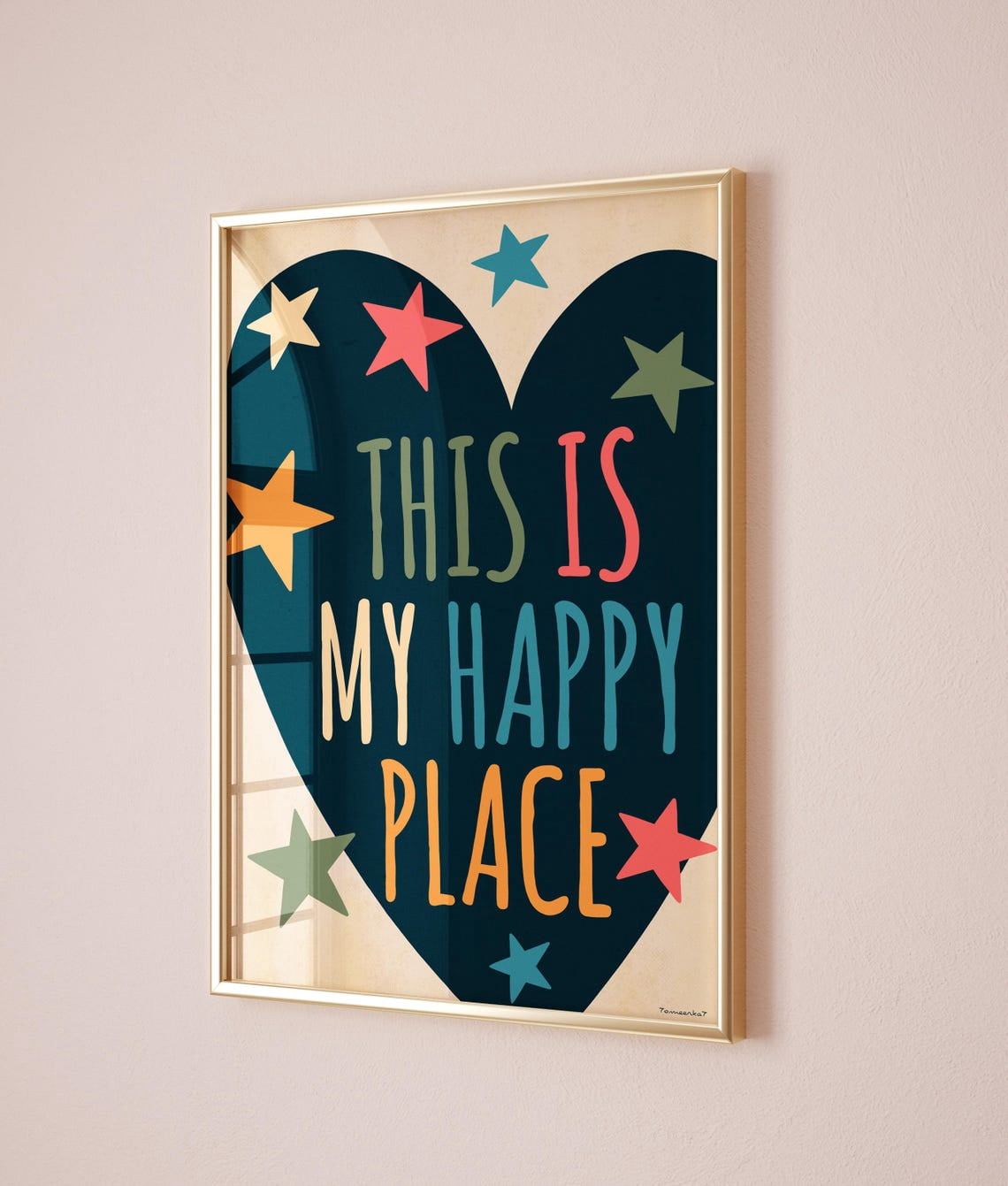 This Is My Happy Place Poster Colorful Preppy Wall Art Design1 Poster ...