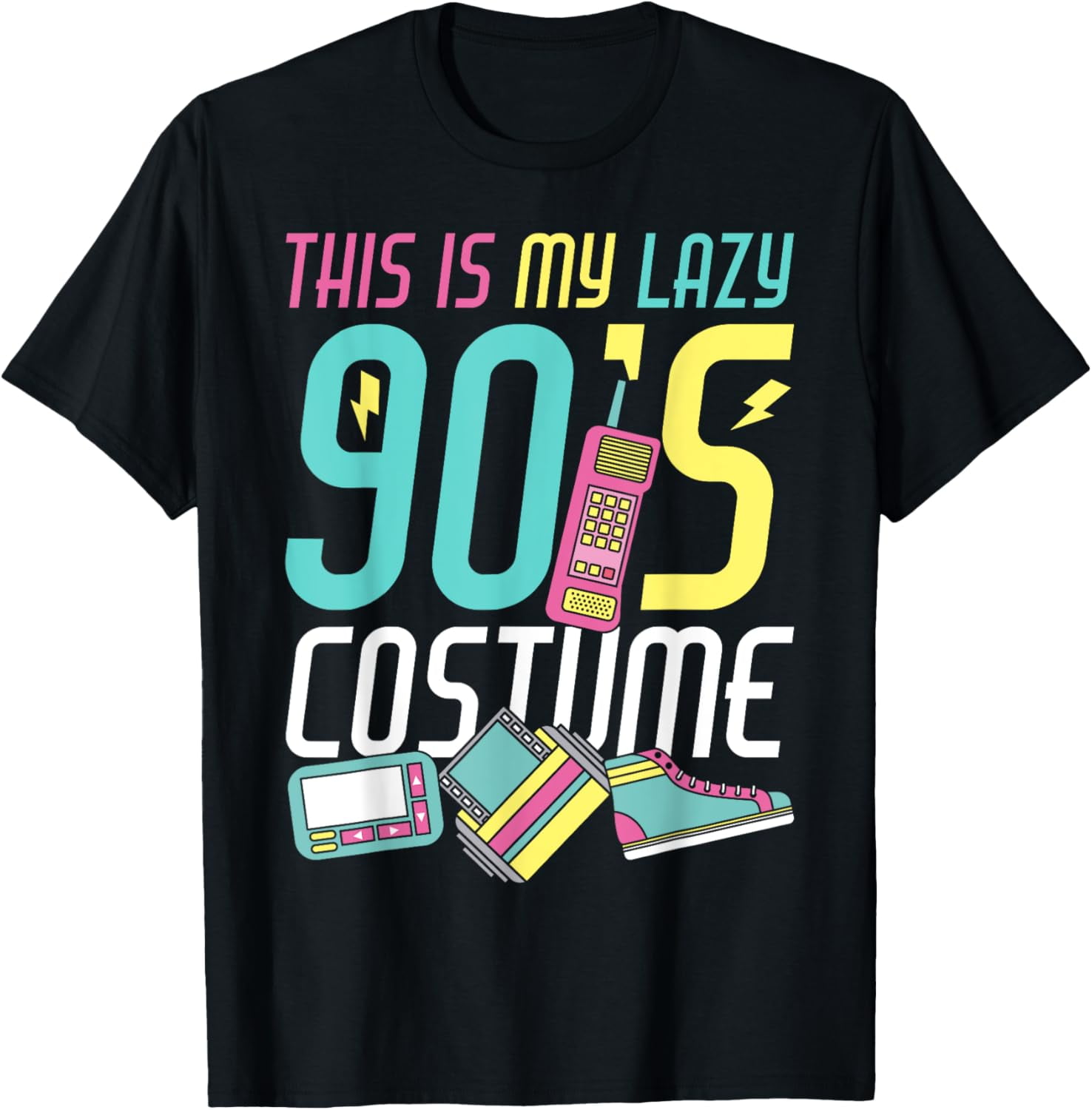 This Is My Lazy 90s Costume Retro 1990s Theme Party Nineties T-Shirt ...