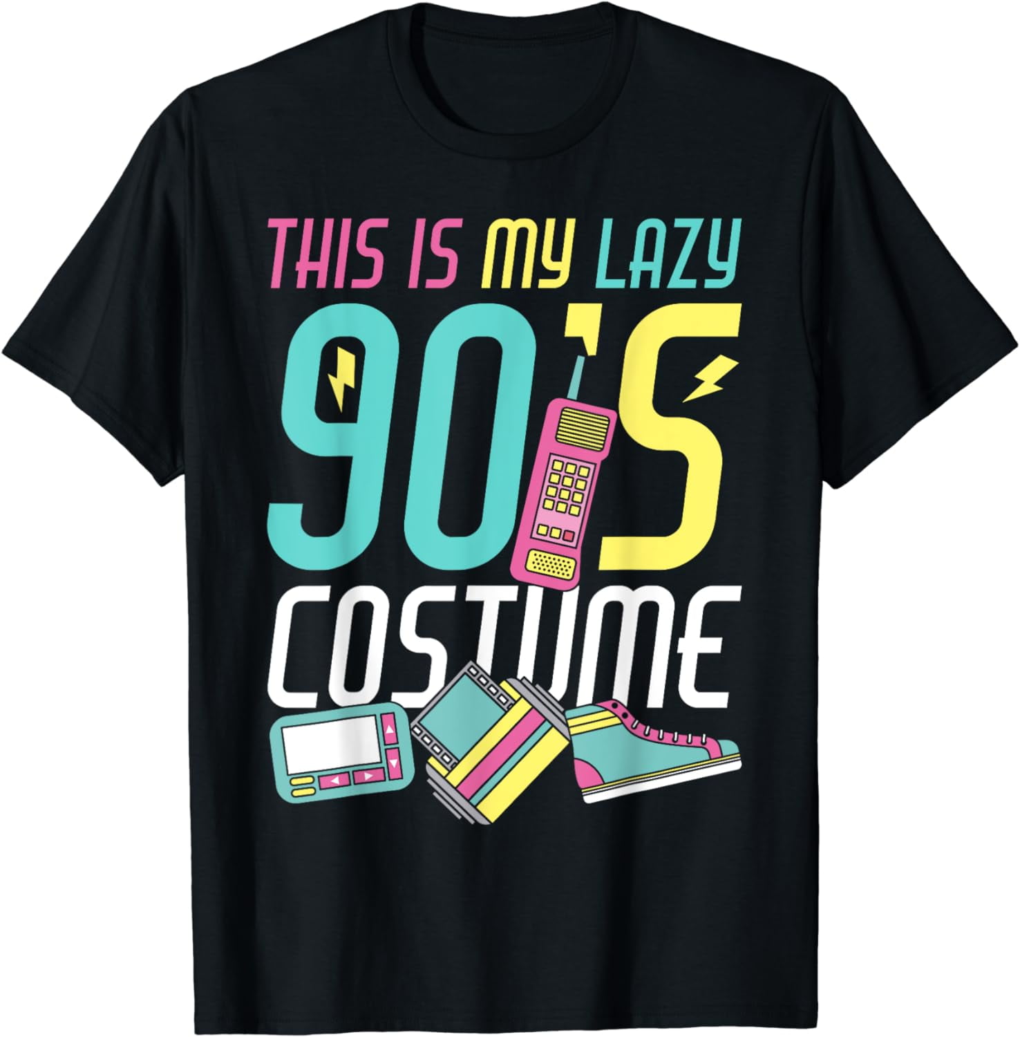 This Is My Lazy 90s Costume Retro 1990s Theme Party Nineties T-Shirt ...