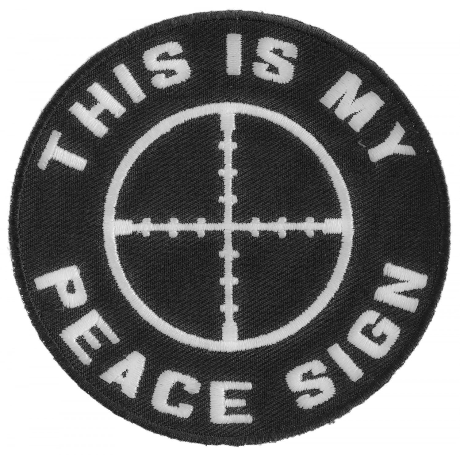 This Is My Peace Sign Funny Military Morale Patch - Walmart.com