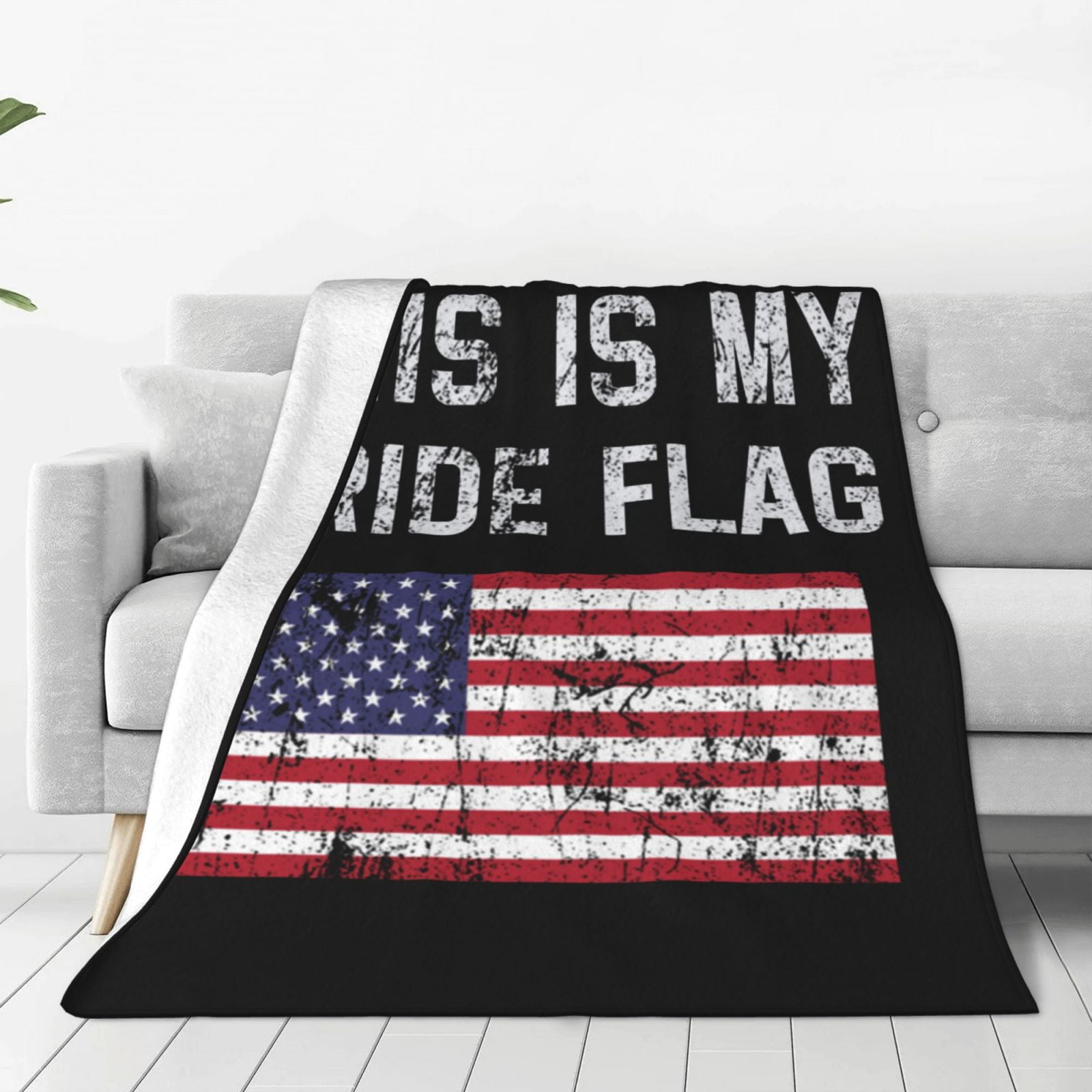 This Is My Pride Flag Usa American 4th Of July Patriotic Flannel ...