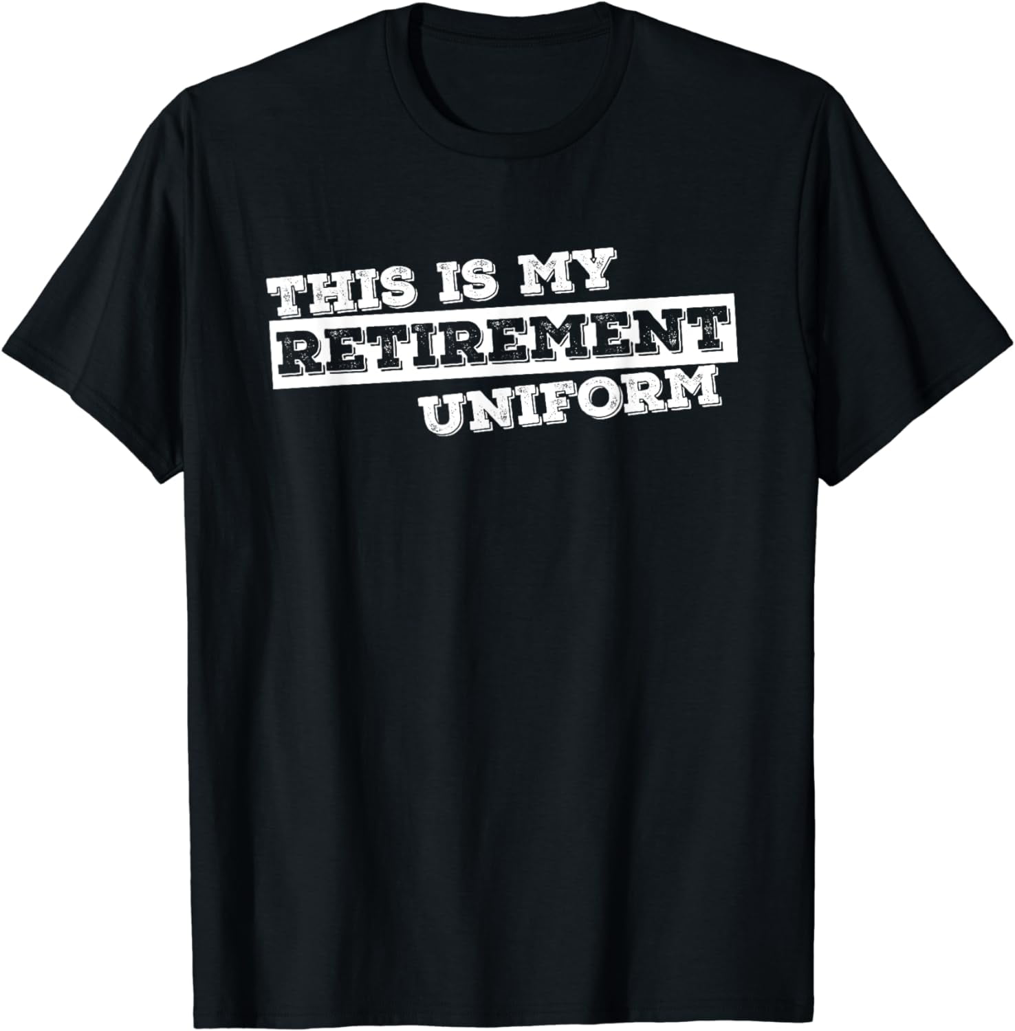 This Is My Retirement Uniform Funny Retirement Gift Cotton T-Shirt ...