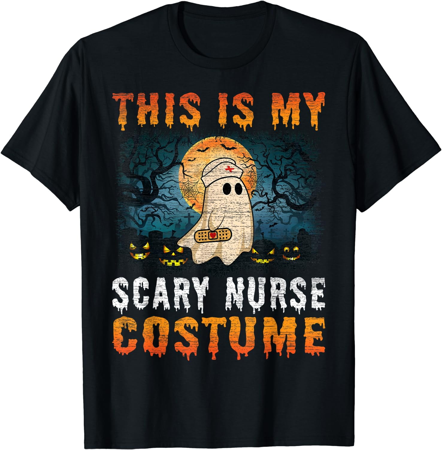 This Is My Scary Nurse Costume Fun Halloween Men Women Girls T-Shirt ...