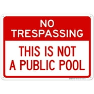Pool Sign, Pool Rules Sign, - Walmart.com