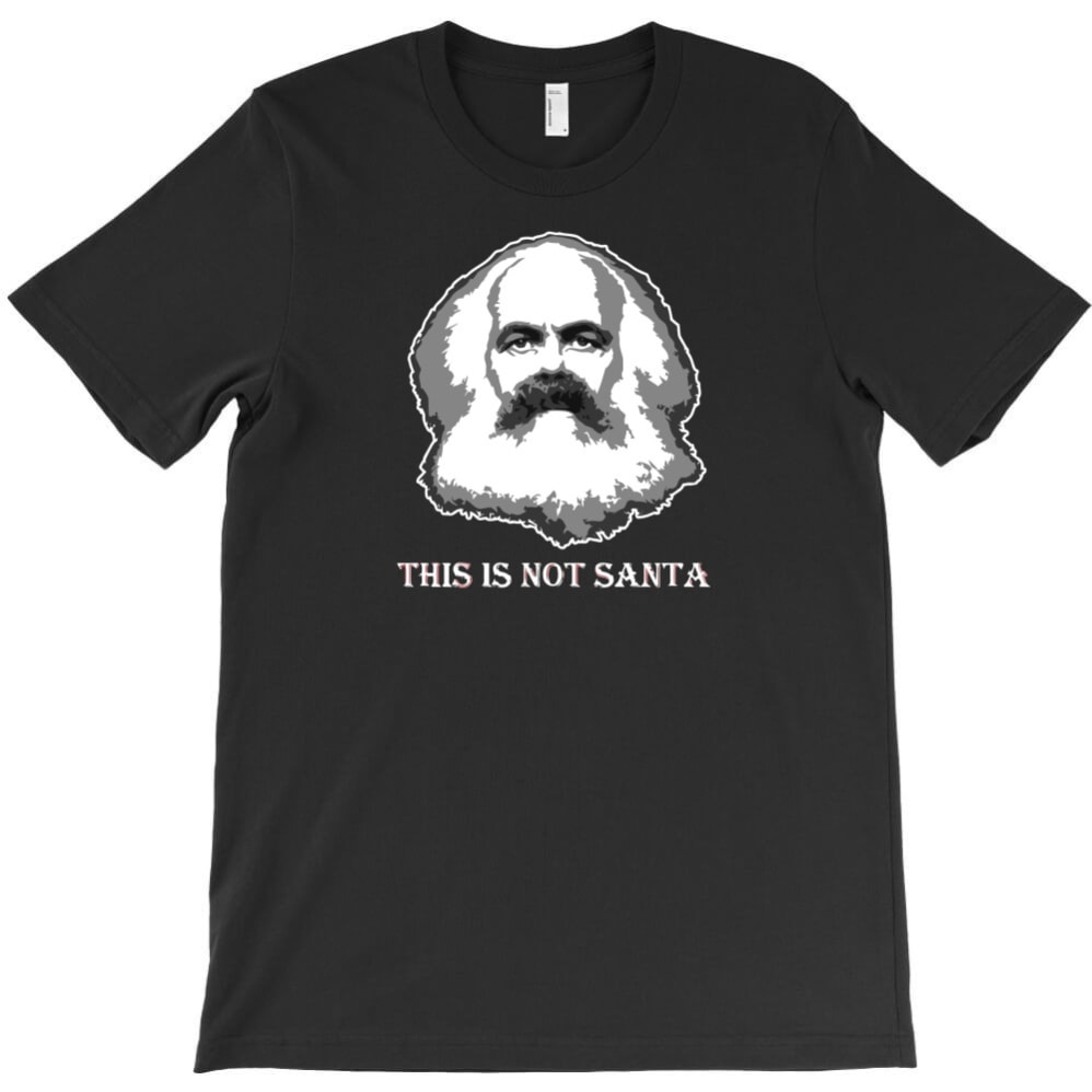 This Is Not St. Nick Funny Christmas Holiday Magritte Parody Graphic T ...