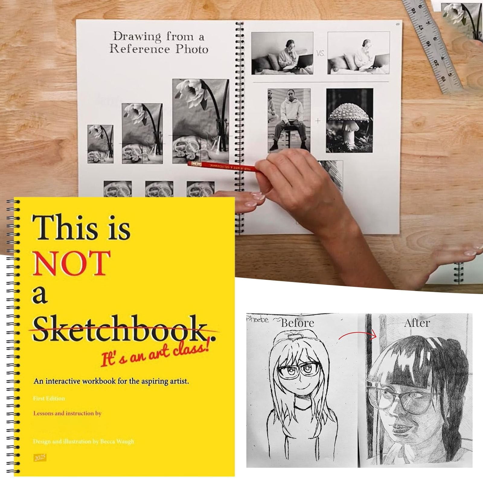 This Is Not a Sketchbook, It's an Art Class - Spiral-Bound Drawing ...