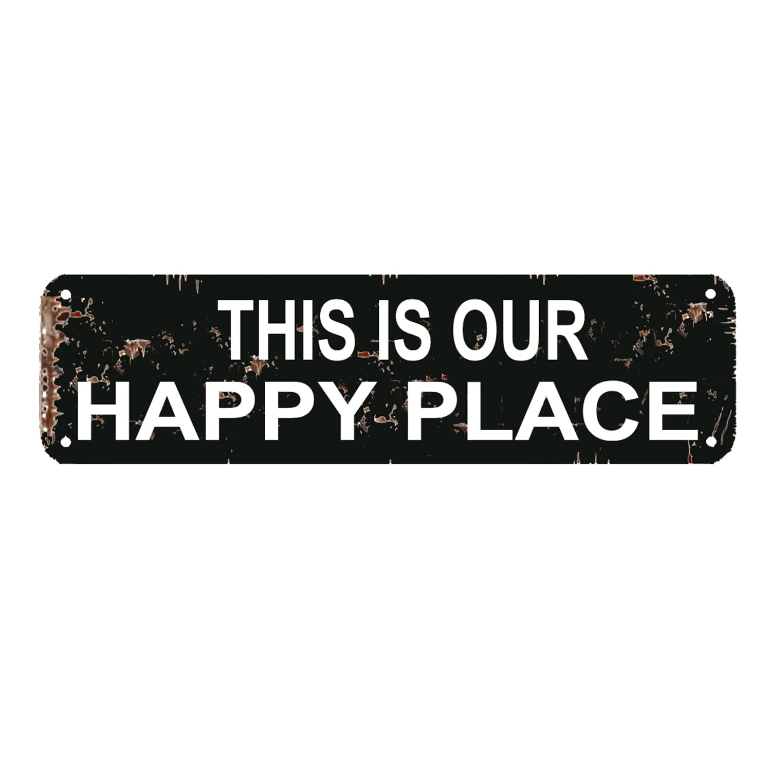 This Is Our Happy Place Sign Welcome Rustic Man Cave Wall Decor Metal ...