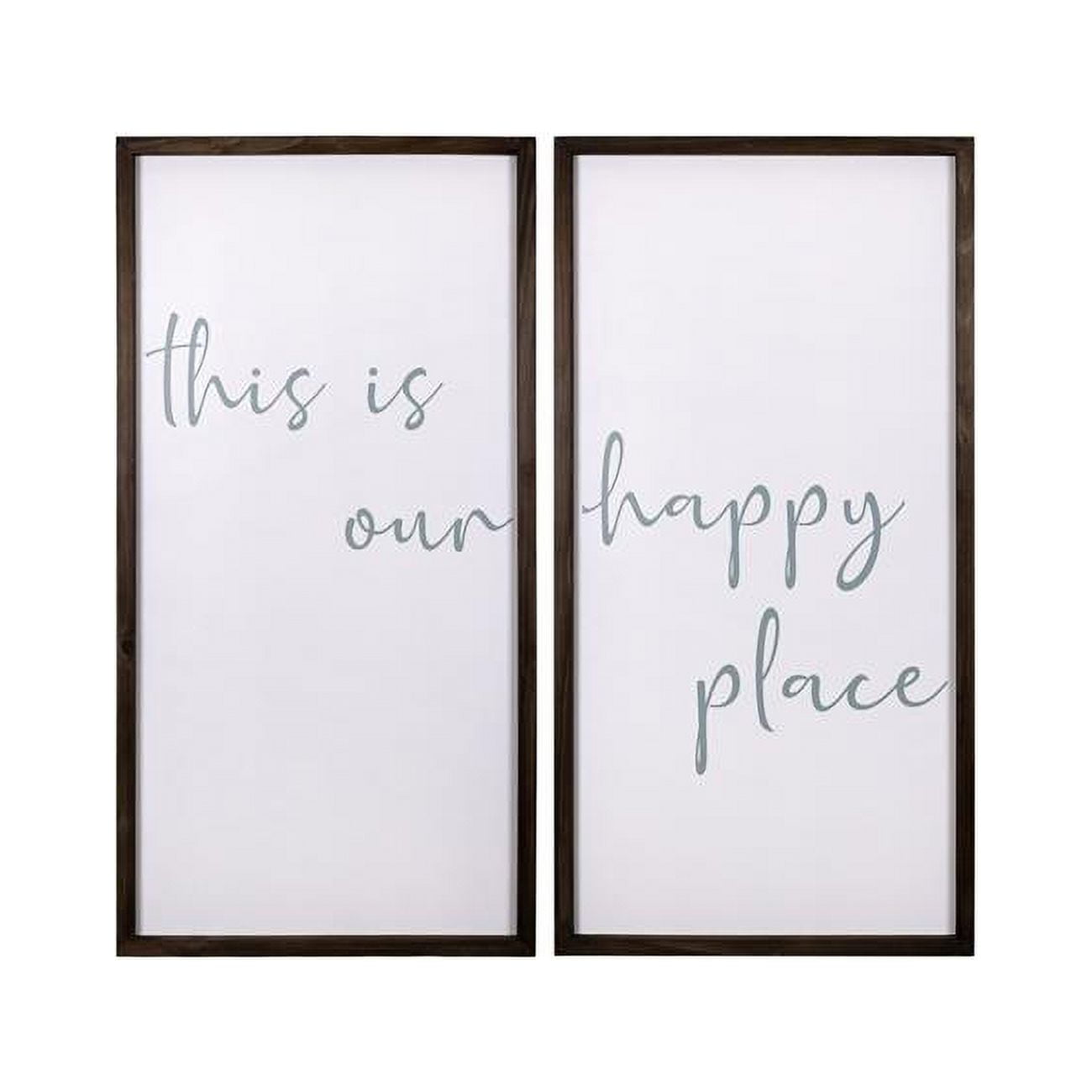 This Is Our Happy Place Wall Art, Black - 2 Piece - Walmart.com