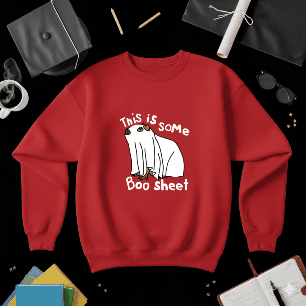 This Is Some Boo Sheet Funny Halloween Capybara Fall Party Humor ...