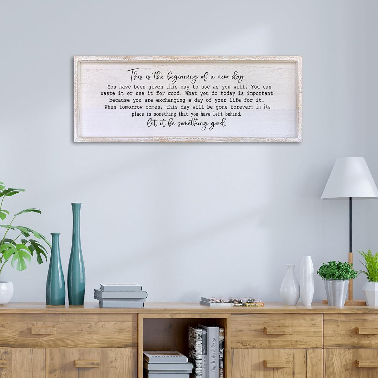 This Is The Beginning Of A New Day Wall Decor 40"x15" Modren Large ...