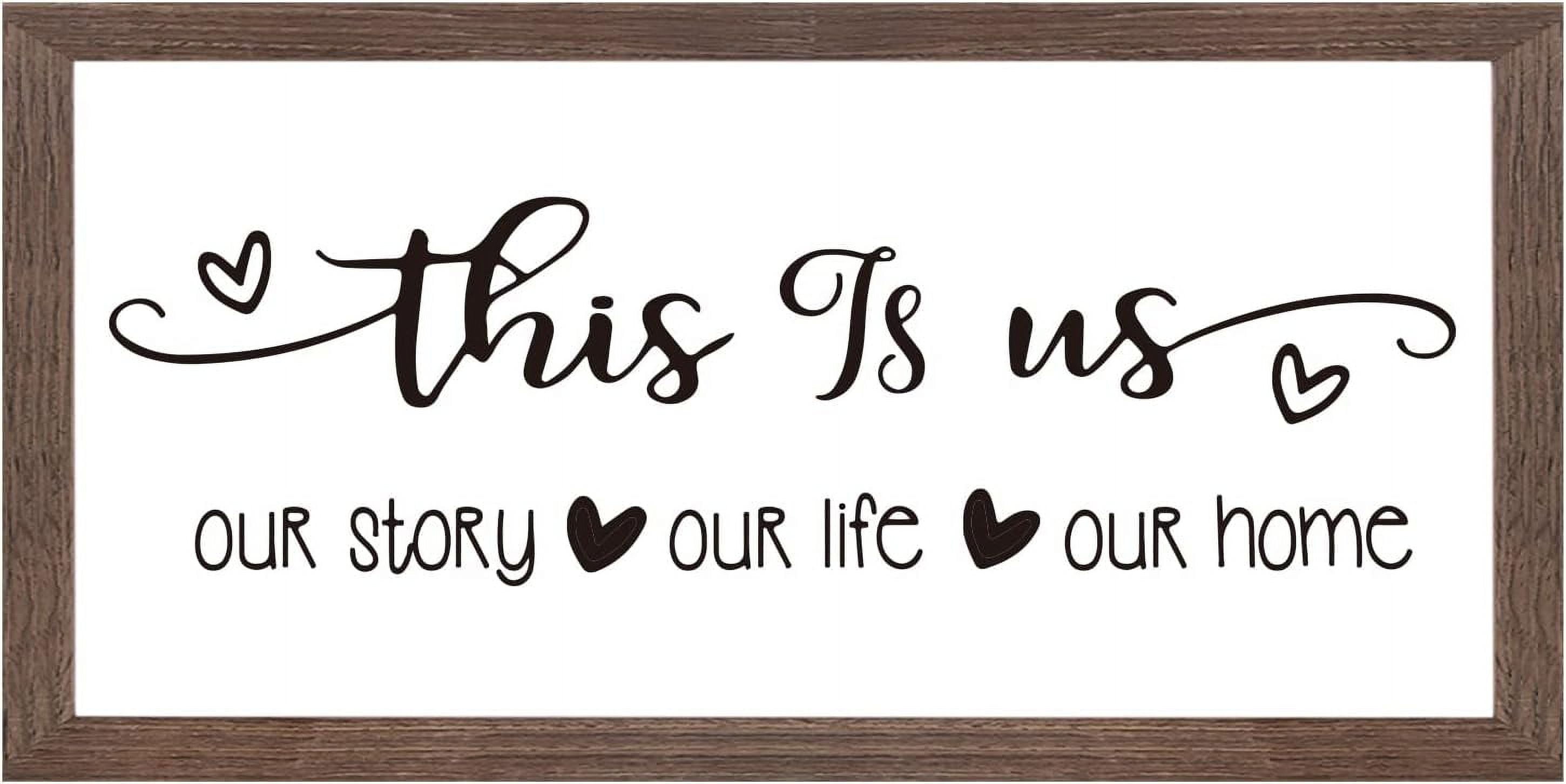 This Is Us Our Life Our Story Our Home Art Sign Solid Wood Living Room ...