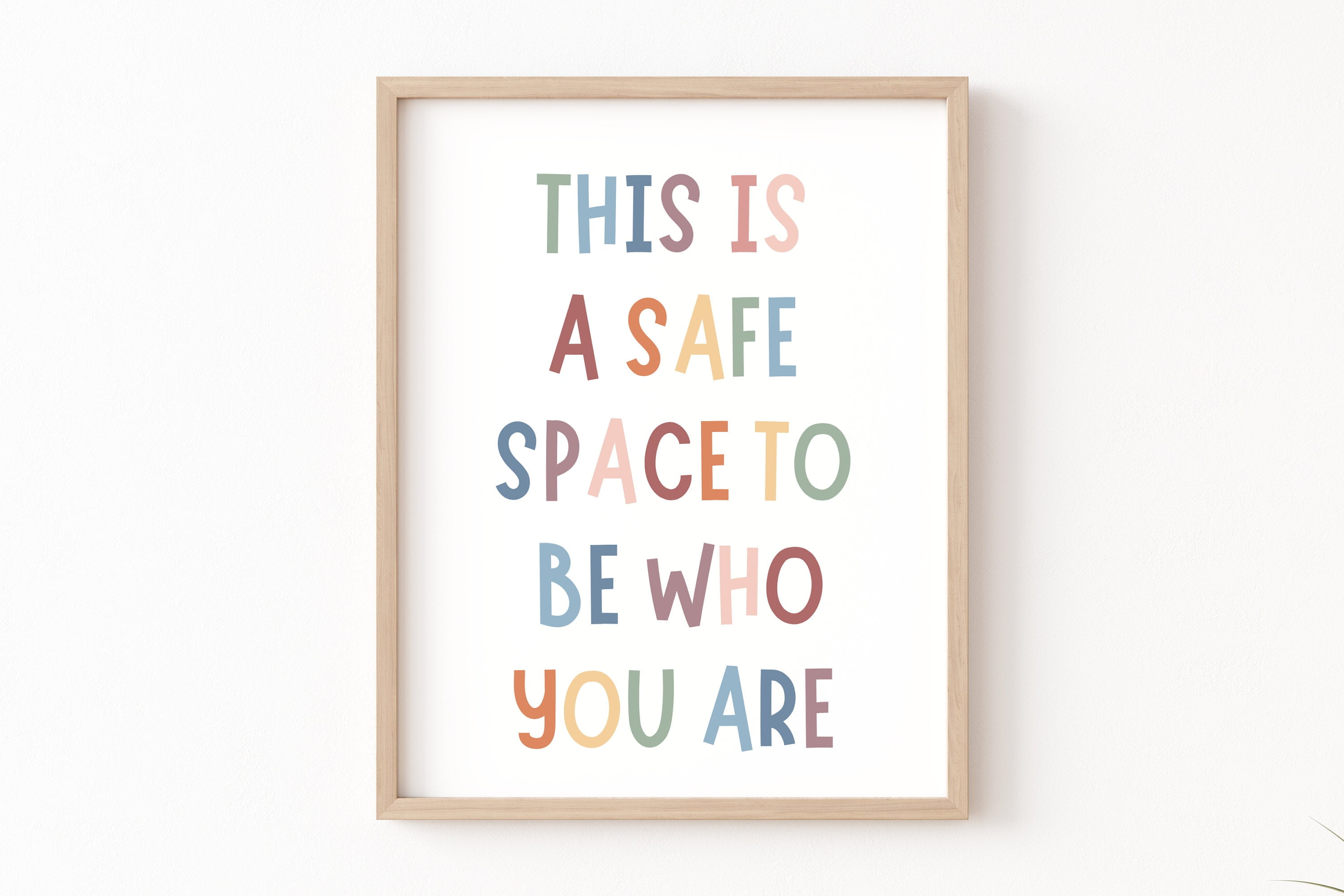 This Is a Safe Space Printable Poster – School Counselor Therapy Office ...