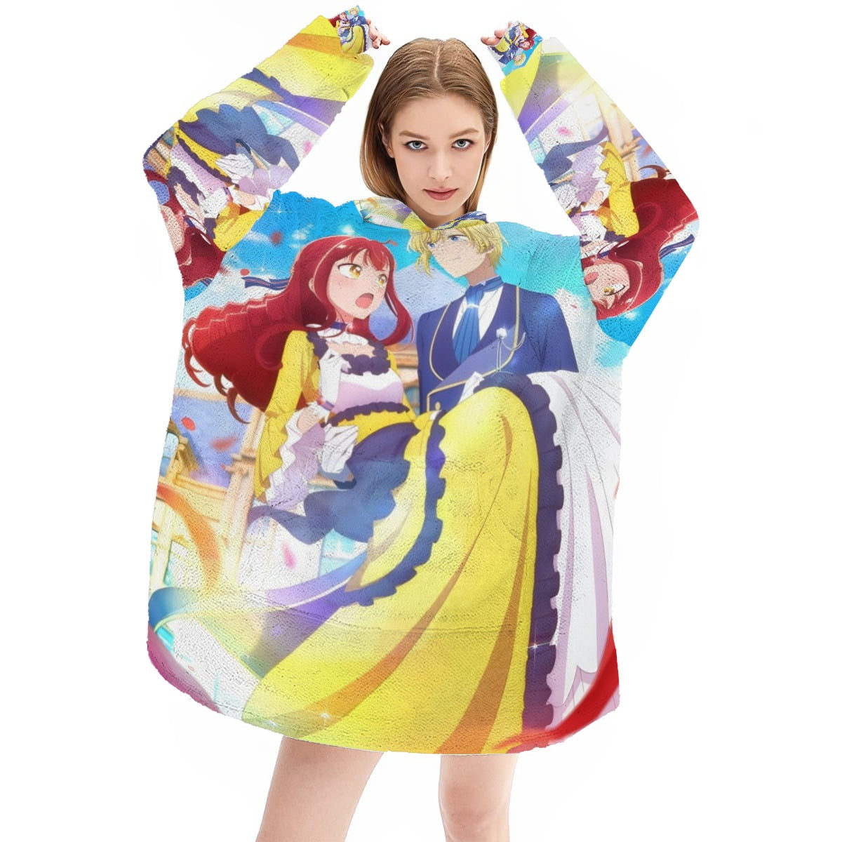 This Jishou Akuyaku Reijou na Konyakusha flannel robe is soft, warm ...