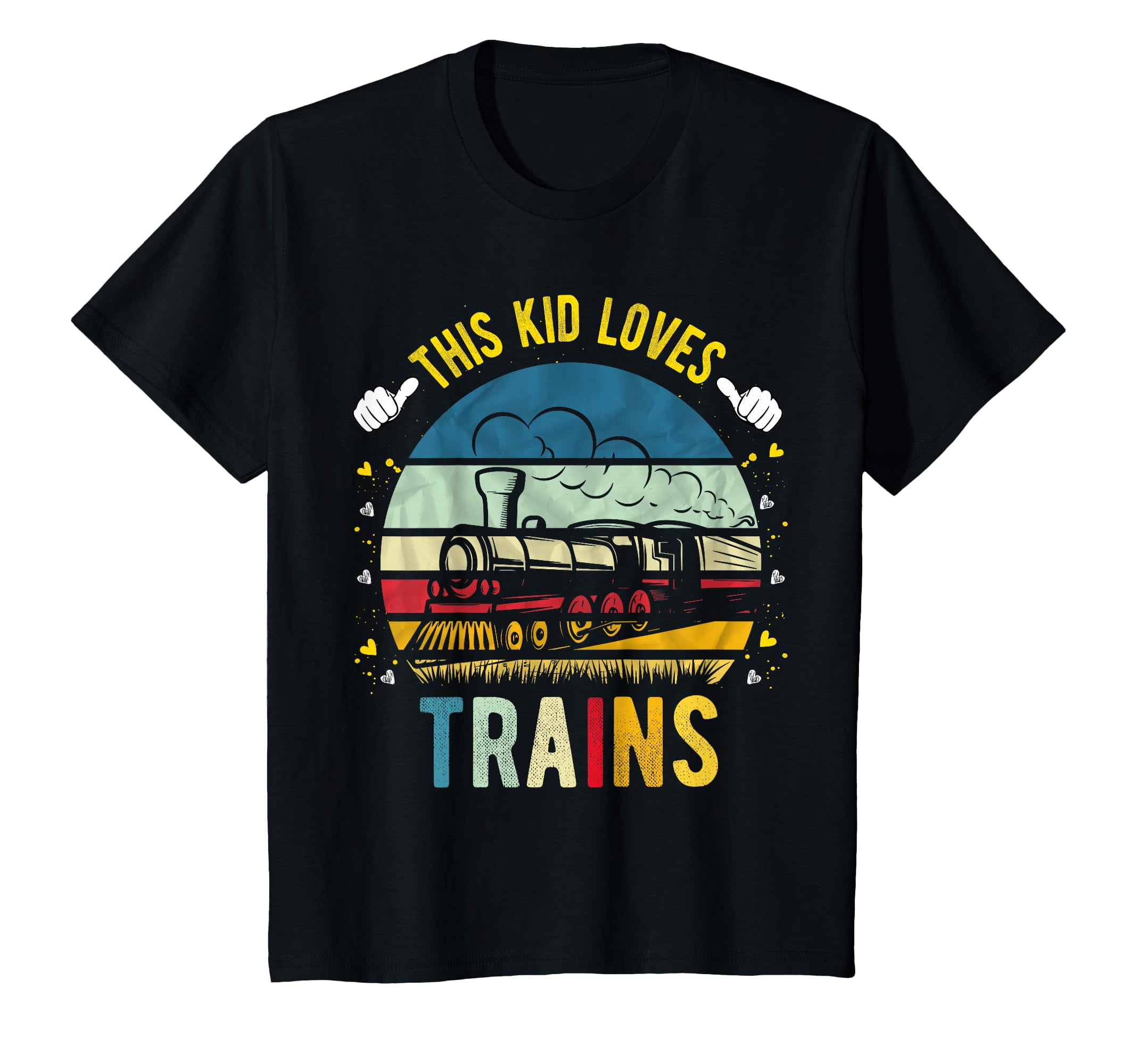 This Kid Loves Trains Boys and Girls Train T-Shirt - Walmart.com