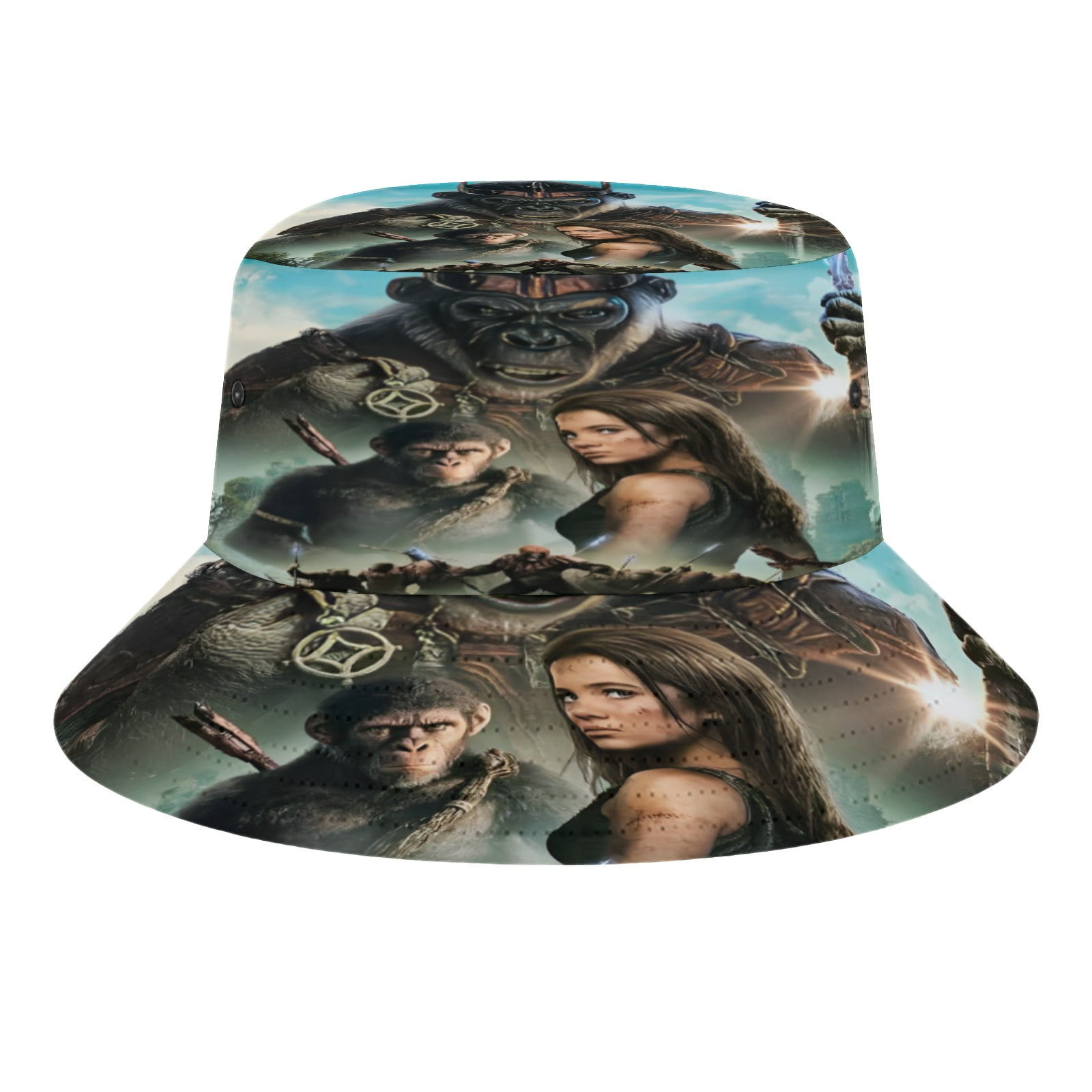 This Kingdom of the Planet of the Apes fisherman's hat features a ...