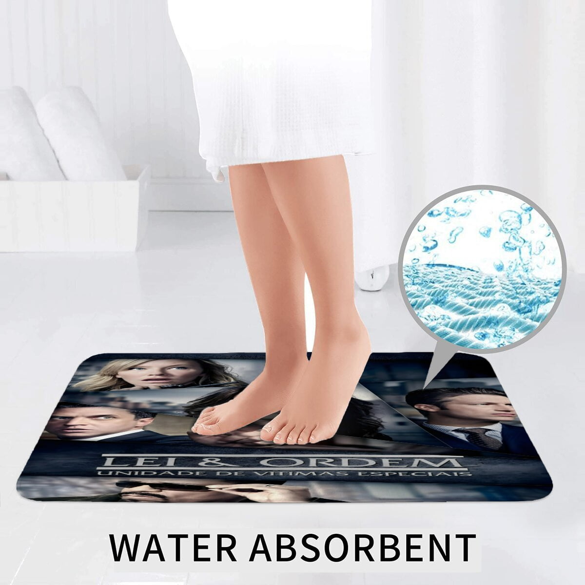 This Law & Order: Special Victims Unit plush floor mat combines comfort ...