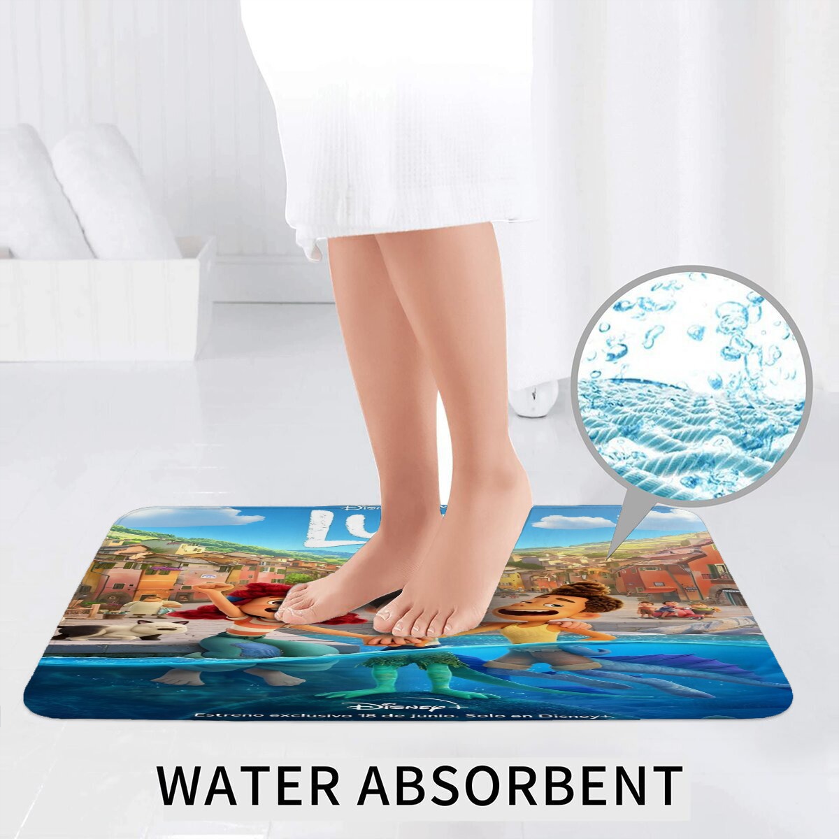 This Luca plush floor mat combines comfort and practicality.23.6"x15.7 ...