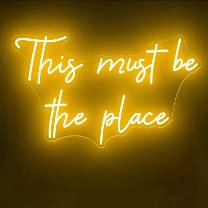 This Must Be The Place Neon Sign LED Light USB Powered For Gaming Room ...