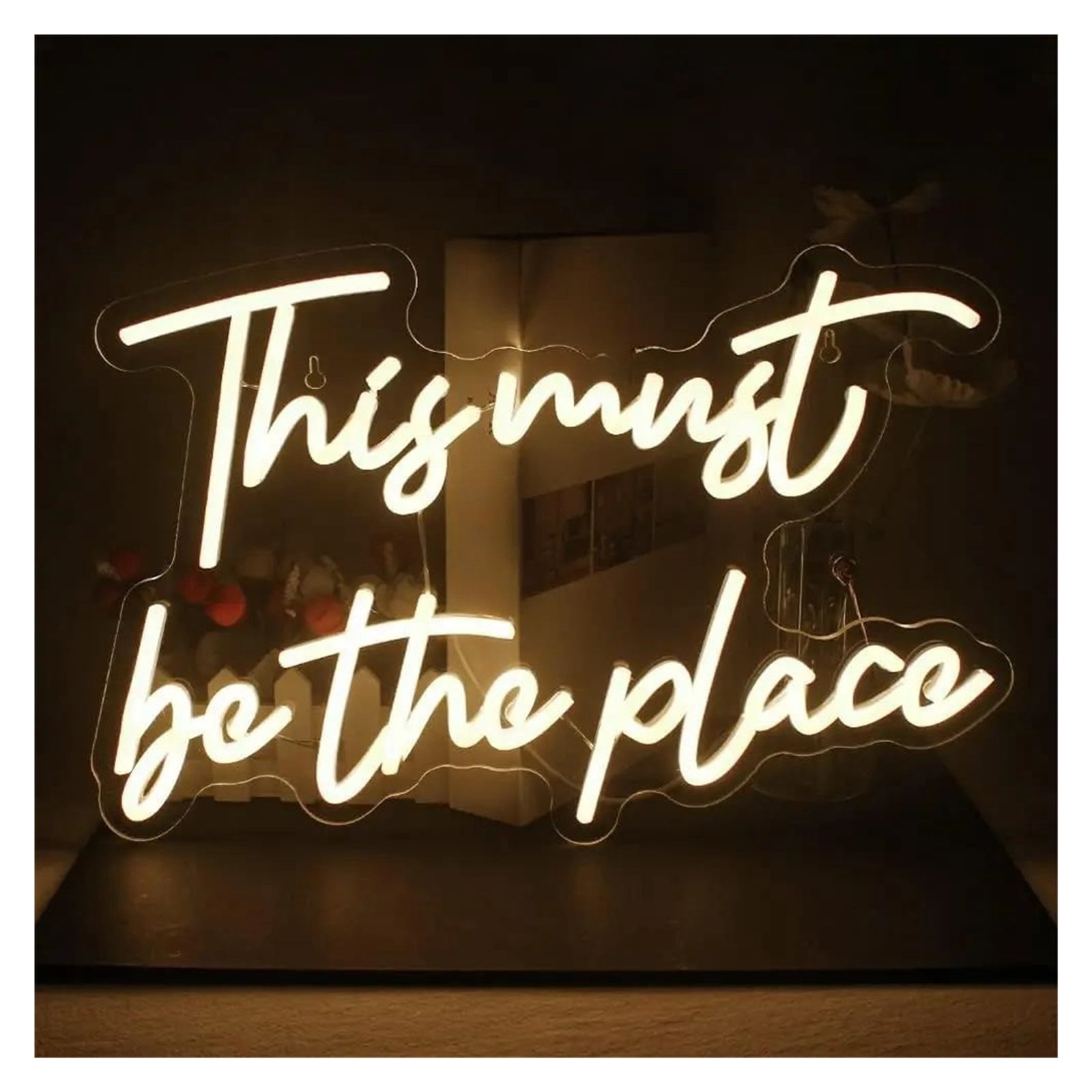 "This Must Be The Place" Neon Signs Dimmable USB Powered LED Neon ...
