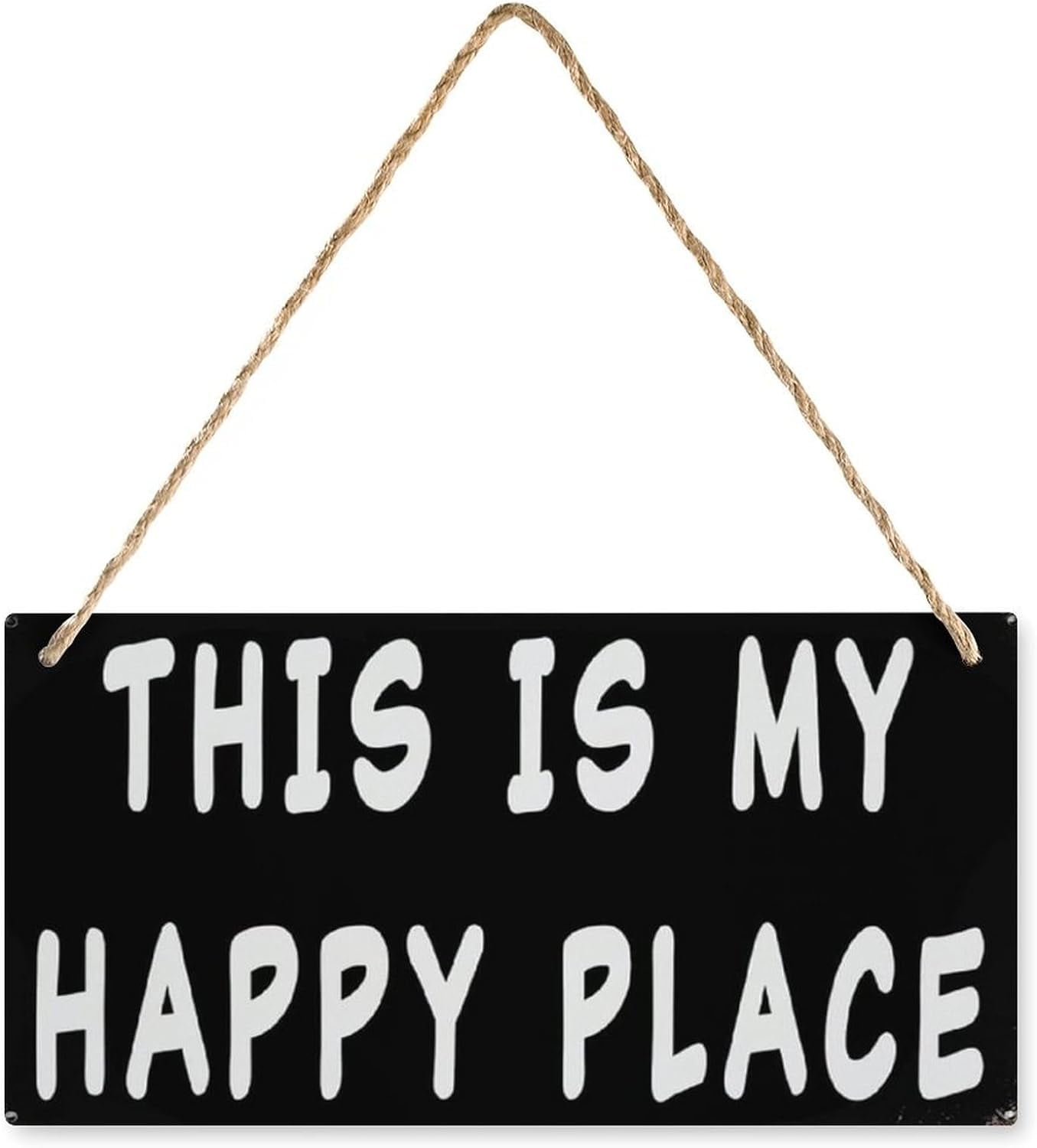 This is My Happy Place Door Sign Vintage Wooden Sign for Home Bar Man ...