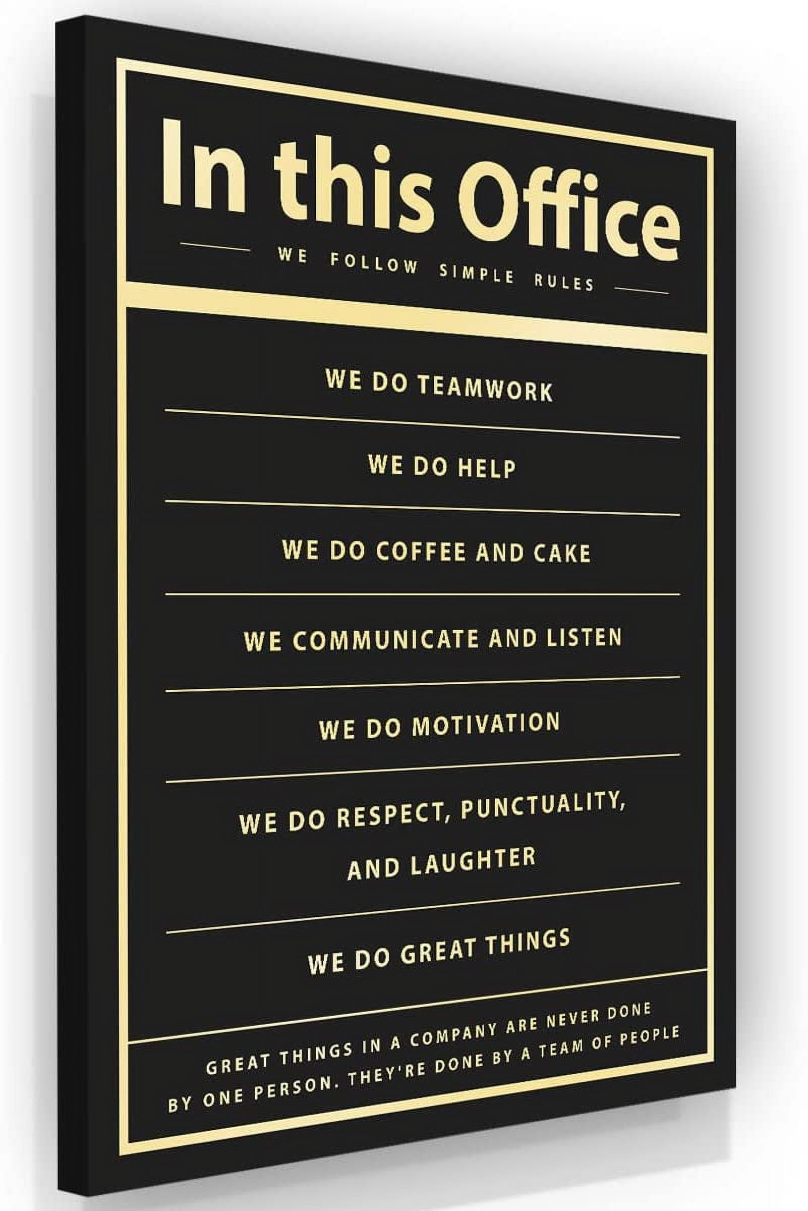 Inspirational Office Canvas Art: Motivational Quotes Wall Decor ...