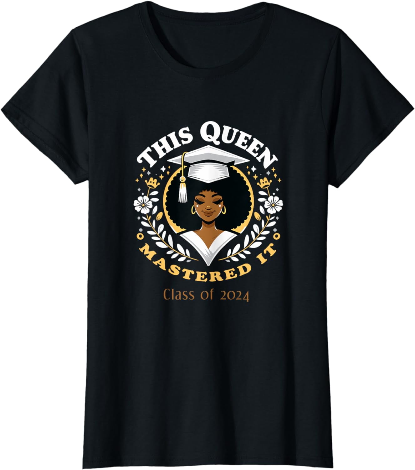 This Queen Mastered It 2024 Academic Graduation Diploma Girl T-Shirt ...