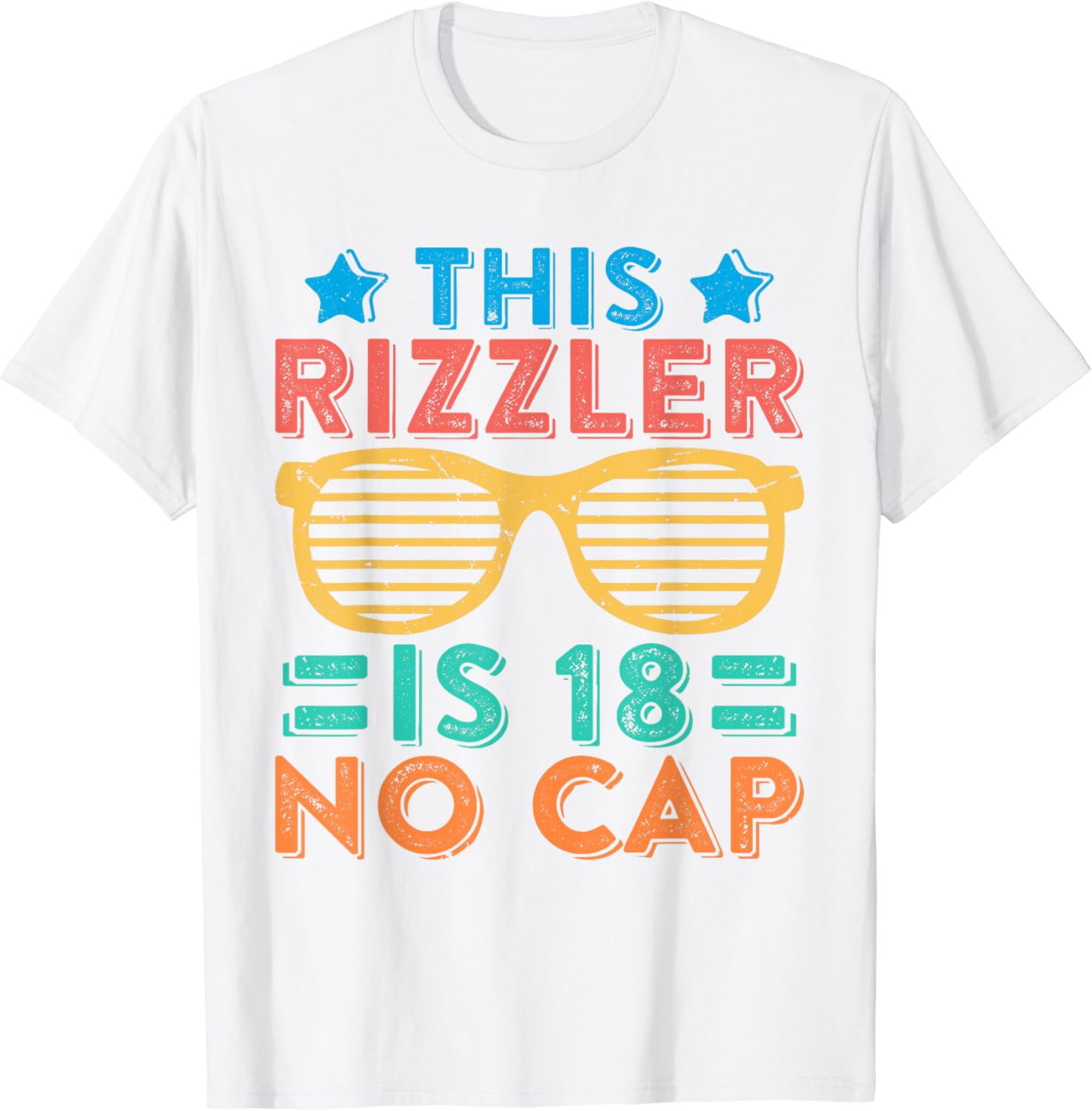 This Rizzler Is 18th Birthday Sigma Rizz 18 Years Old Boy T-Shirt ...