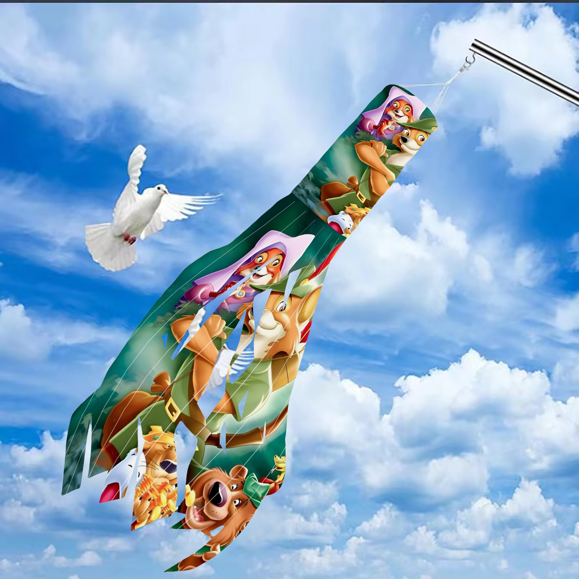 This Robinhood commemorative flag is made from high-quality materials ...