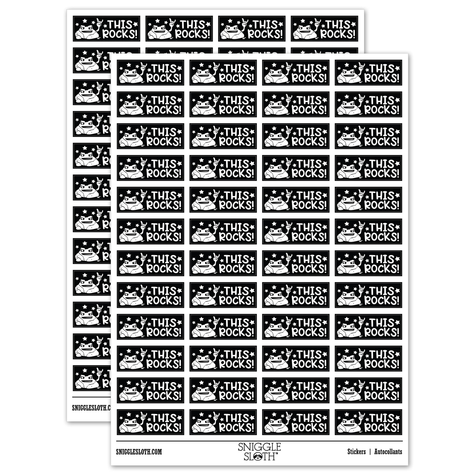 This Rocks Teacher Student School Sticker Set - Black - Gloss Finish ...