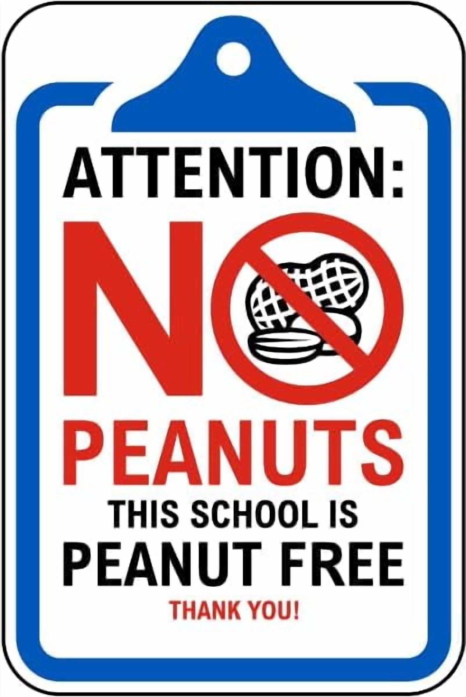 This School Is Peanut Free Sign Facility Signs Workplace Food Safety ...