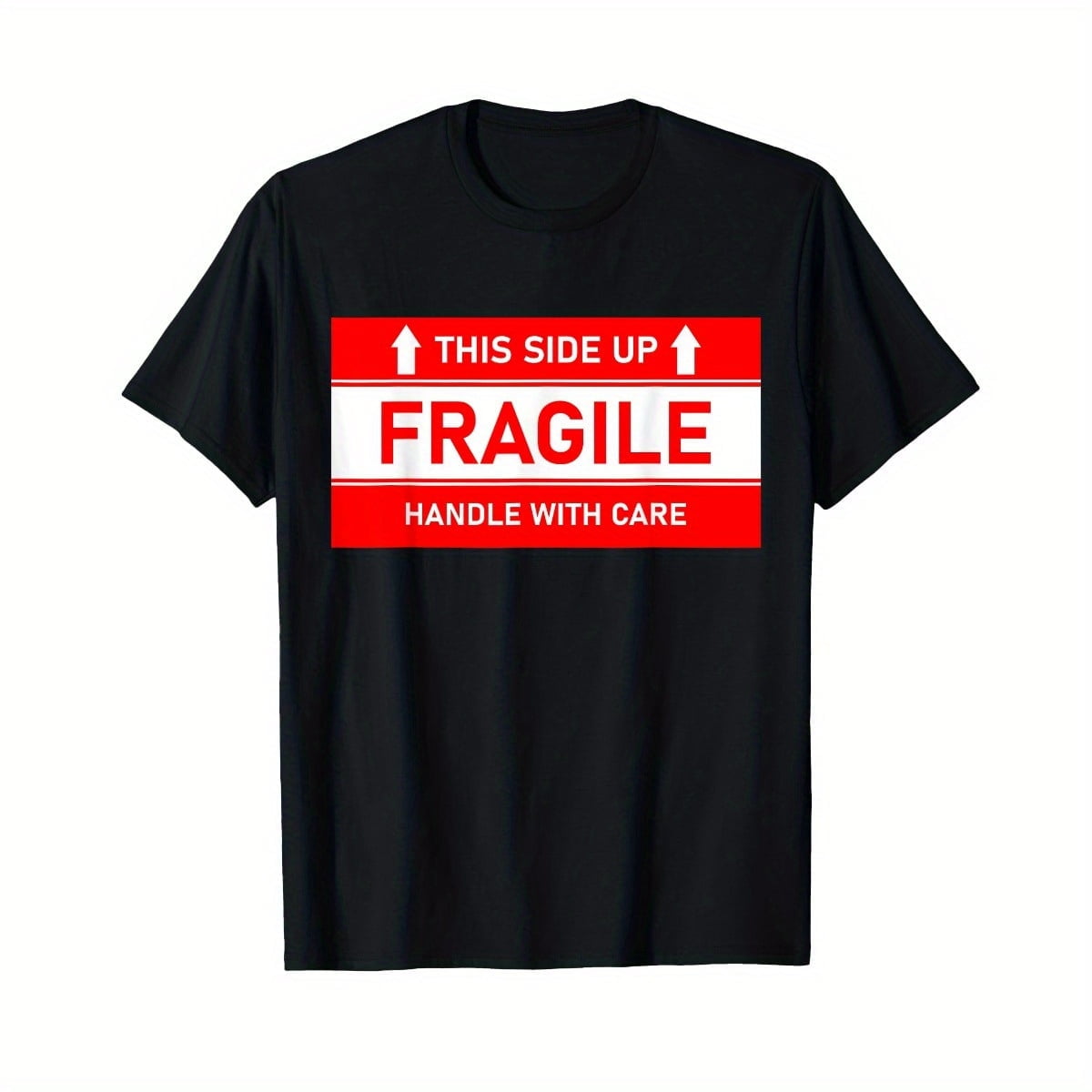 This Side Up Fragile Handle With Care Funny Gen Z T-Shirt - Walmart.com