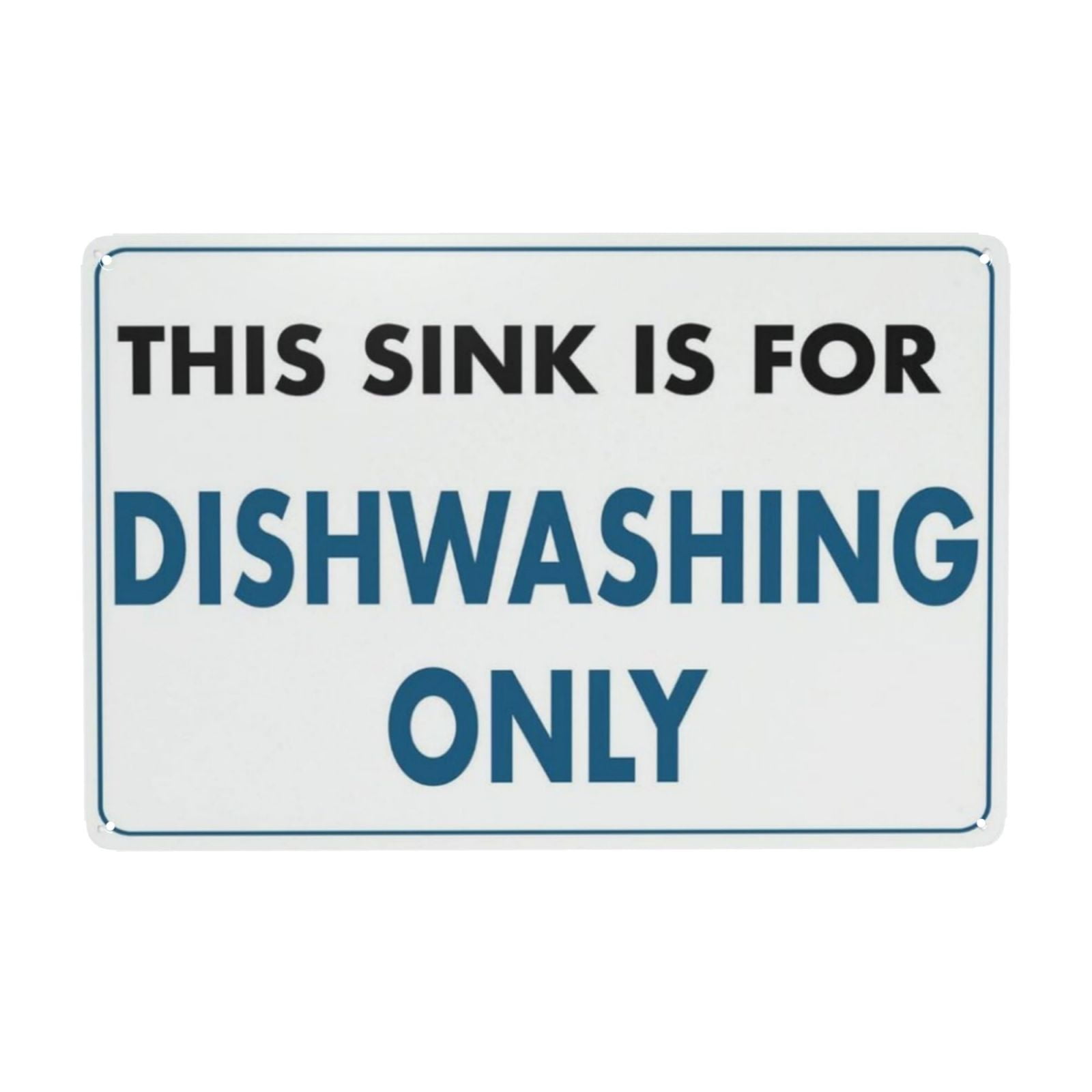 This Sink Is For Dishwashing Only Tin Sign Warning Metal Sign Vintage ...