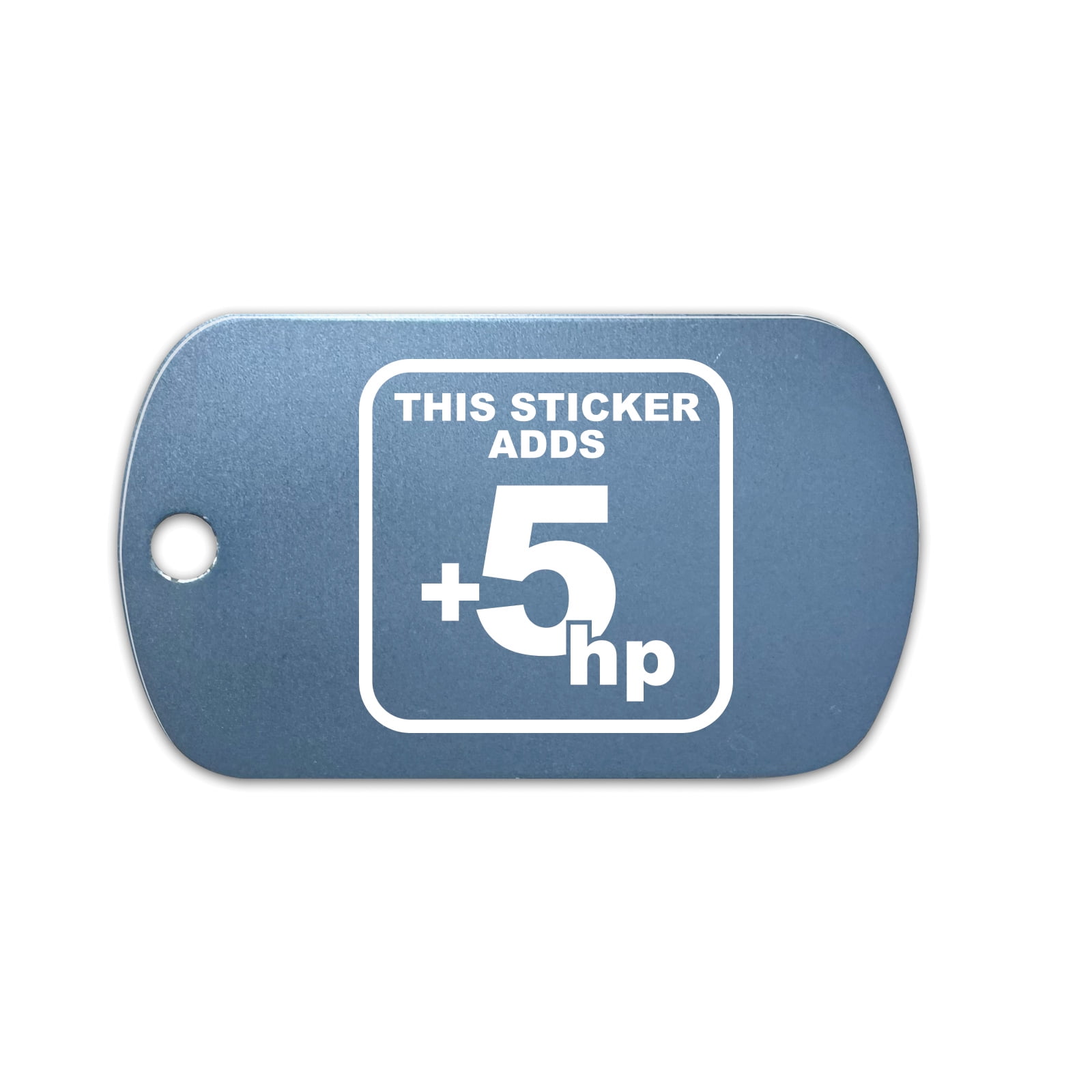 This Sticker Adds 5 Hp GI Dog Tag Aluminum Keychain horsepower jdm ...