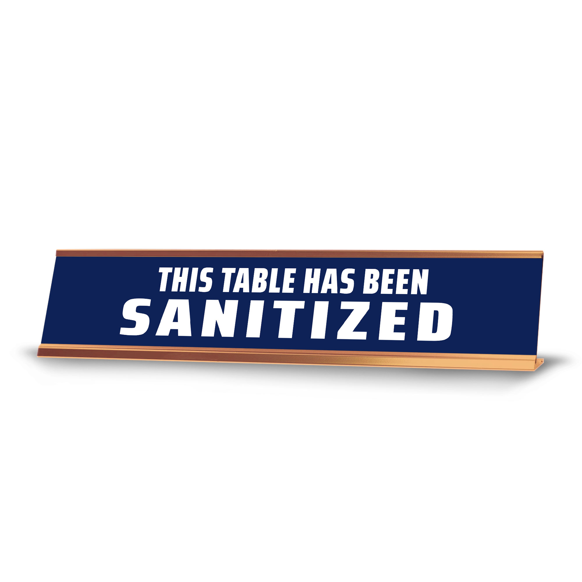 This Table Has Been Sanitized 2 x 10" Desk Sign | Office & Medical ...