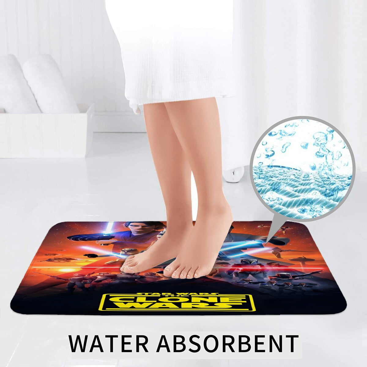 This The Clone Wars plush floor mat combines comfort and practicality ...