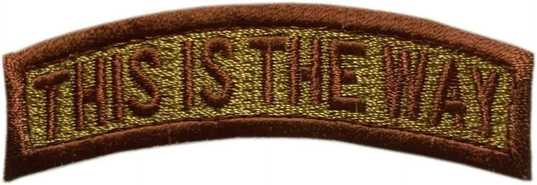 This Way Rocker Tab Patch ["Hook" Fastener -MS2] - Walmart.com