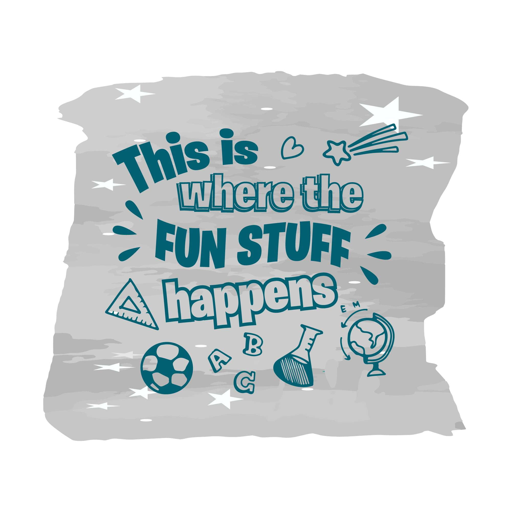 This is Where the Fun Stuff Happens Science Lab Educational Quote Funny ...