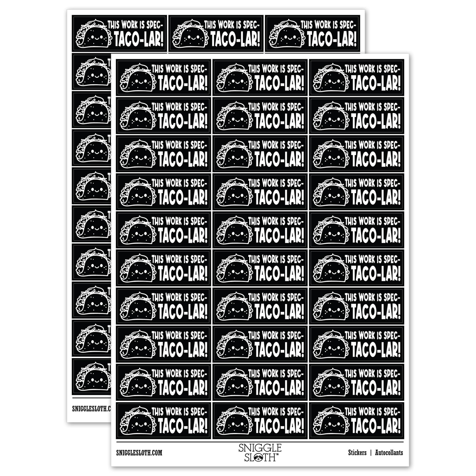 This Work is Spec-taco-lar Spectacular Teacher Student School Sticker ...