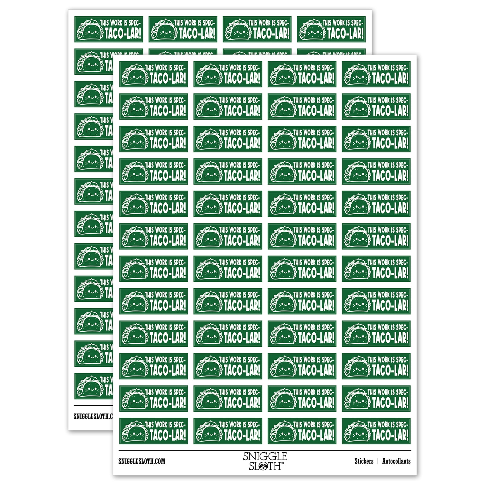 This Work is Spec-taco-lar Spectacular Teacher Student School Sticker ...