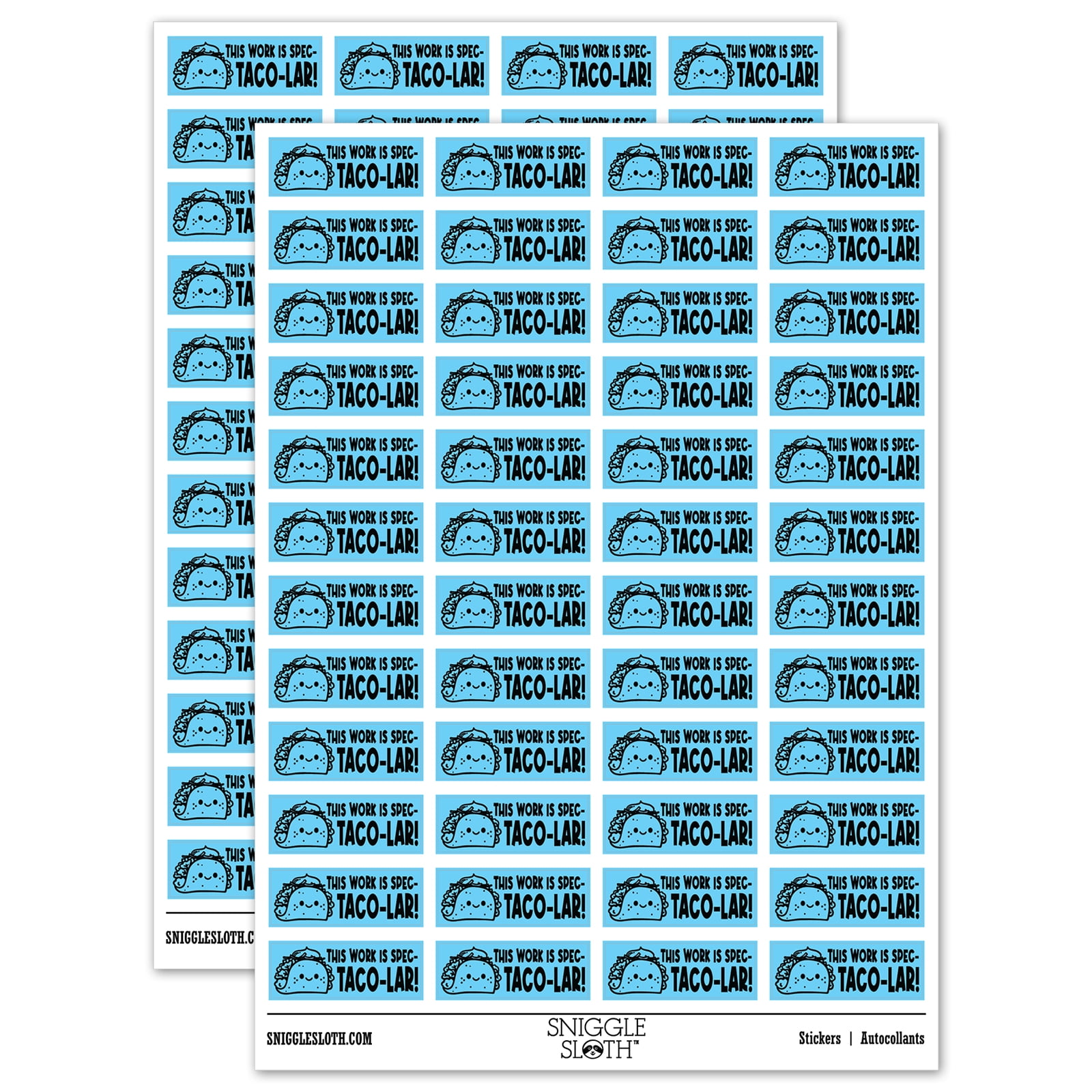 This Work is Spec-taco-lar Spectacular Teacher Student School Sticker ...
