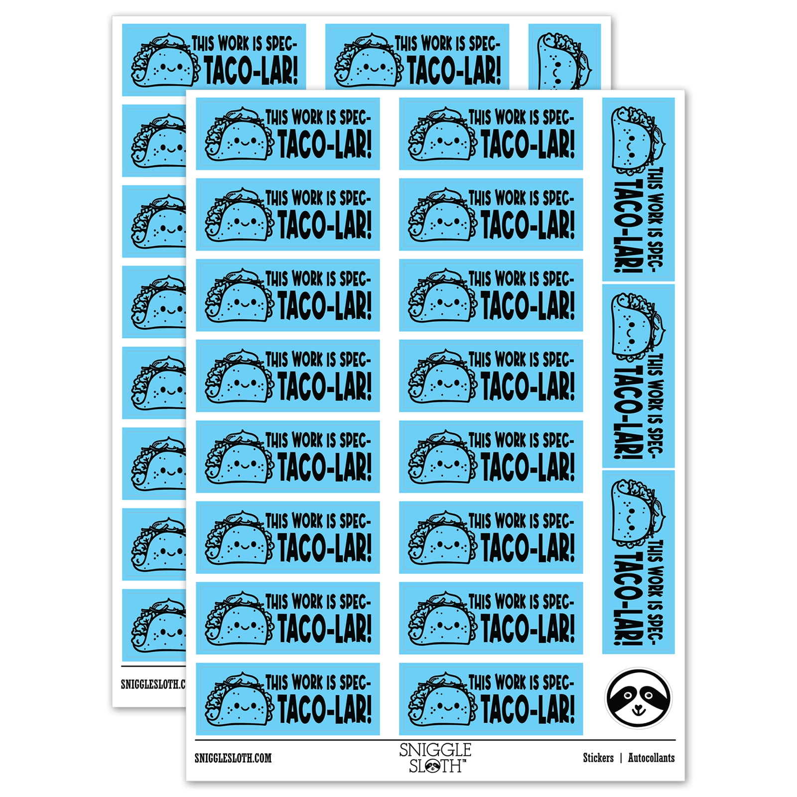 This Work is Spec-taco-lar Spectacular Teacher Student School Sticker ...