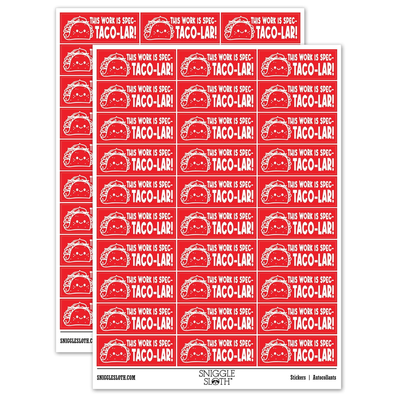 This Work is Spec-taco-lar Spectacular Teacher Student School Sticker ...