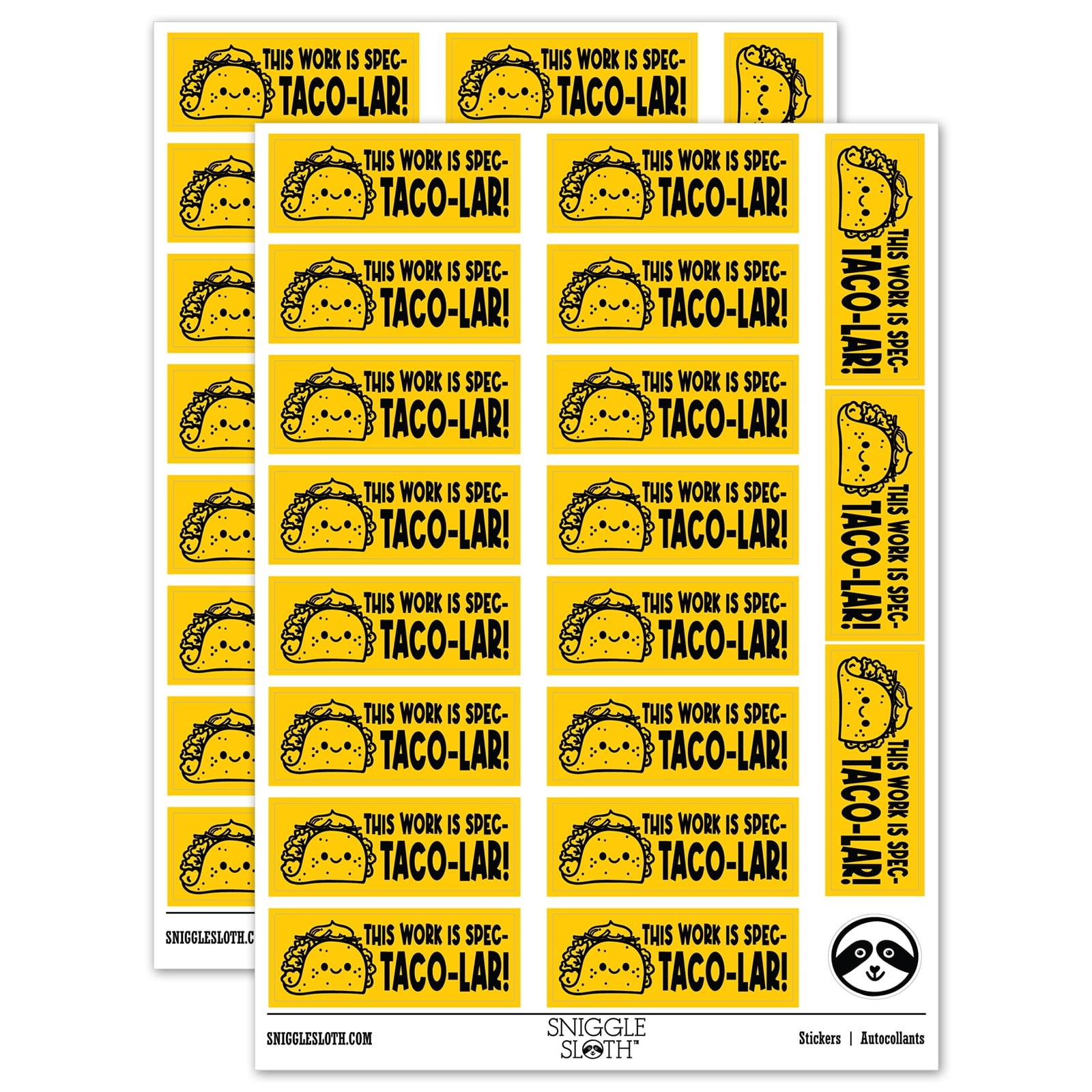 This Work is Spec-taco-lar Spectacular Teacher Student School Sticker ...