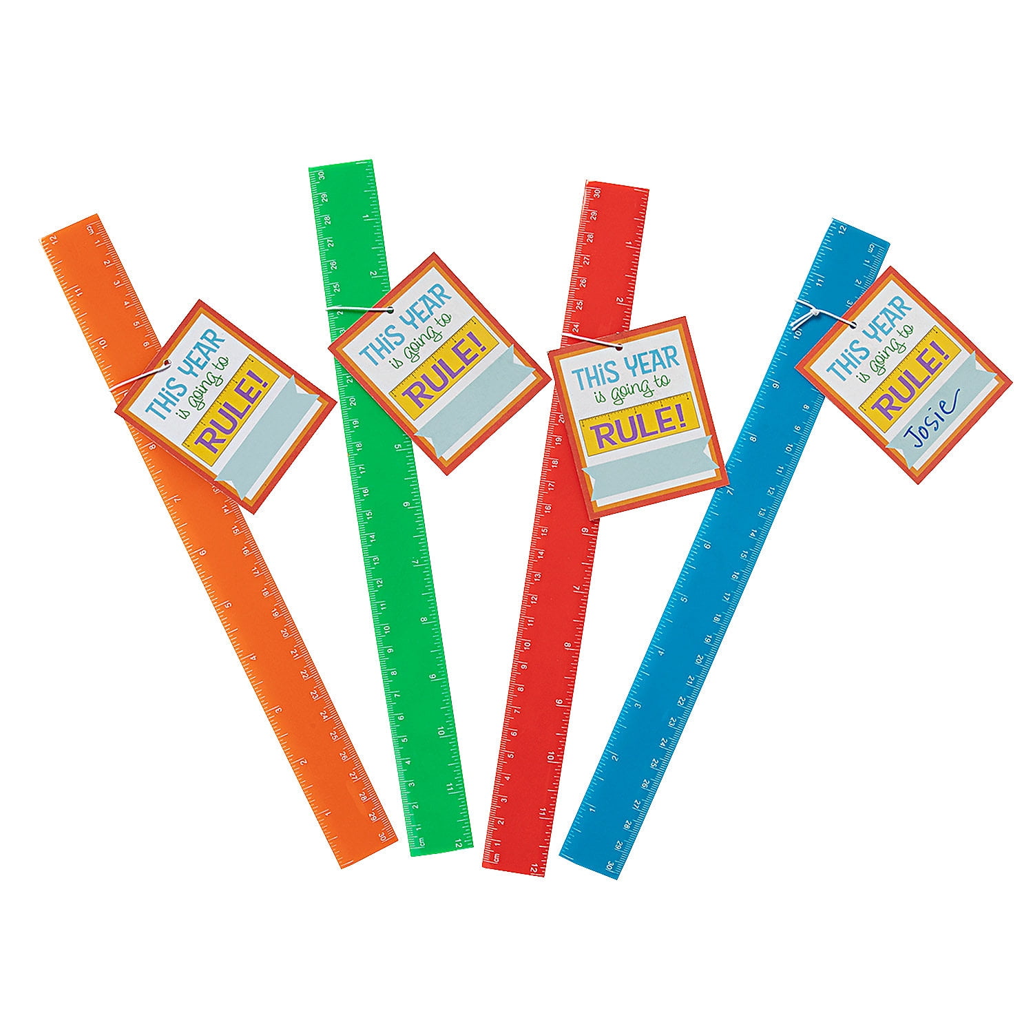 This Year is Going to Rule Cards with Rulers - 12 Pc - Walmart.com