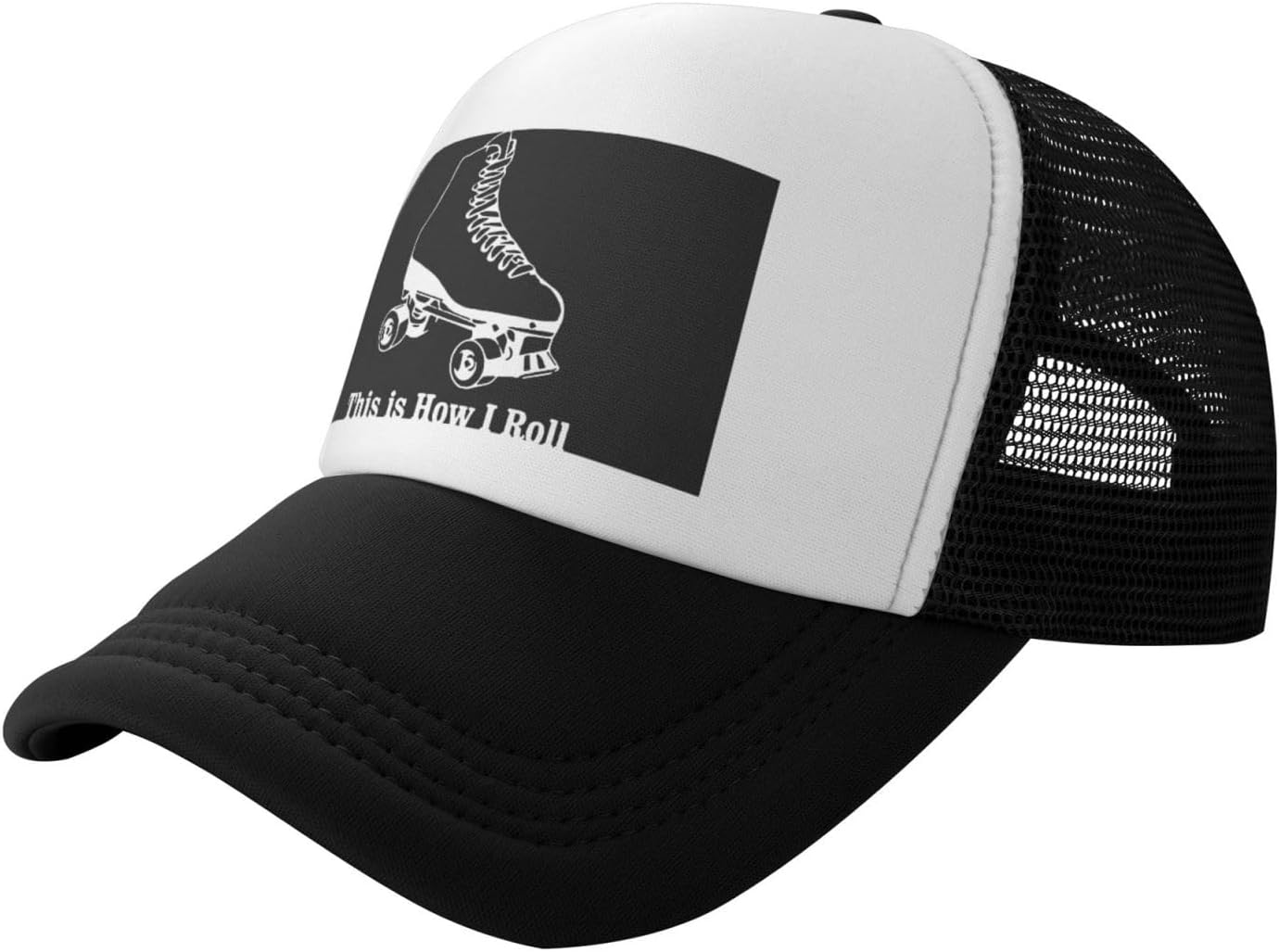 This is How I Roll Roller Skates Outdoor Baseball Hat Adjustable Mesh ...