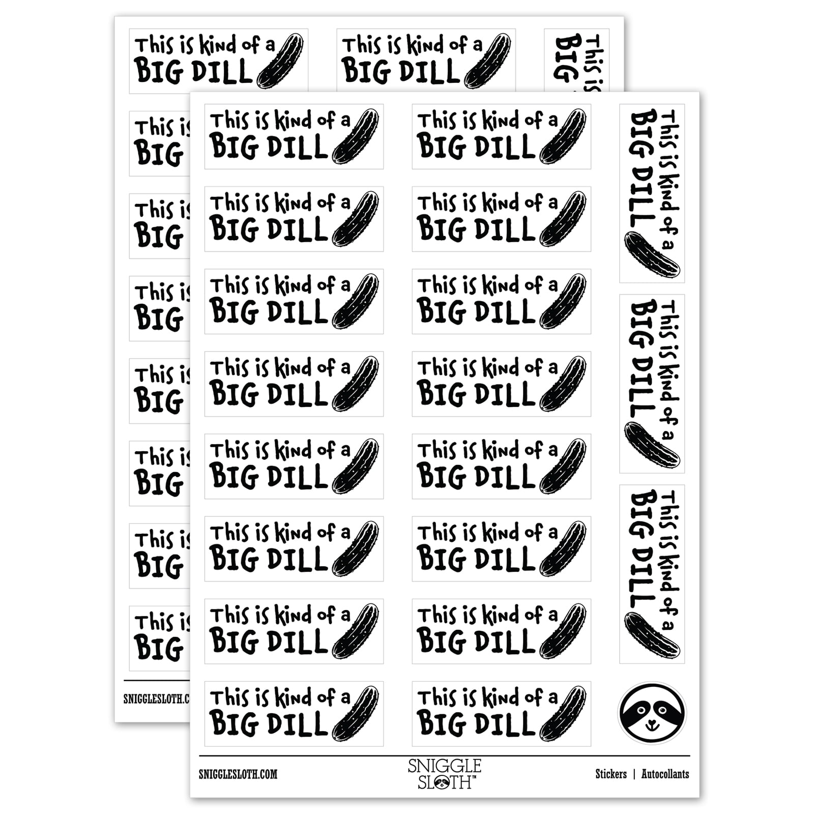 This is Kind of a Big Dill Deal Pickle Teacher Student School Sticker ...