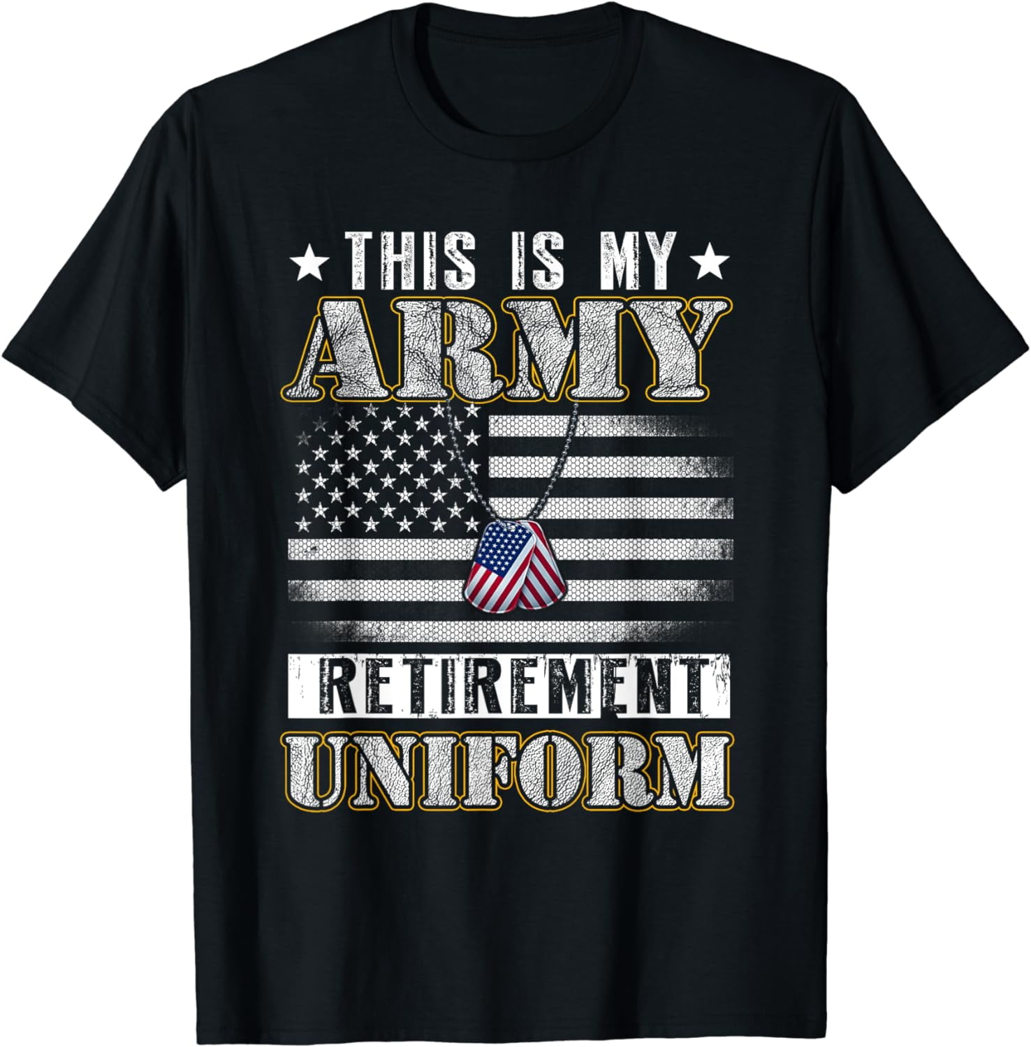 This is My Army Retirement Uniform Retired Military Veteran T-Shirt ...